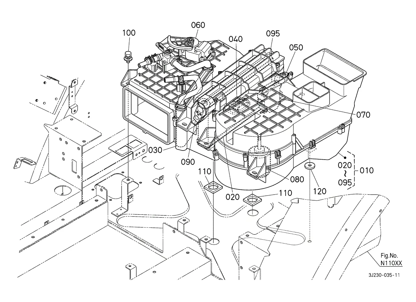Kubota M7-171PB KVT Parts Diagrams