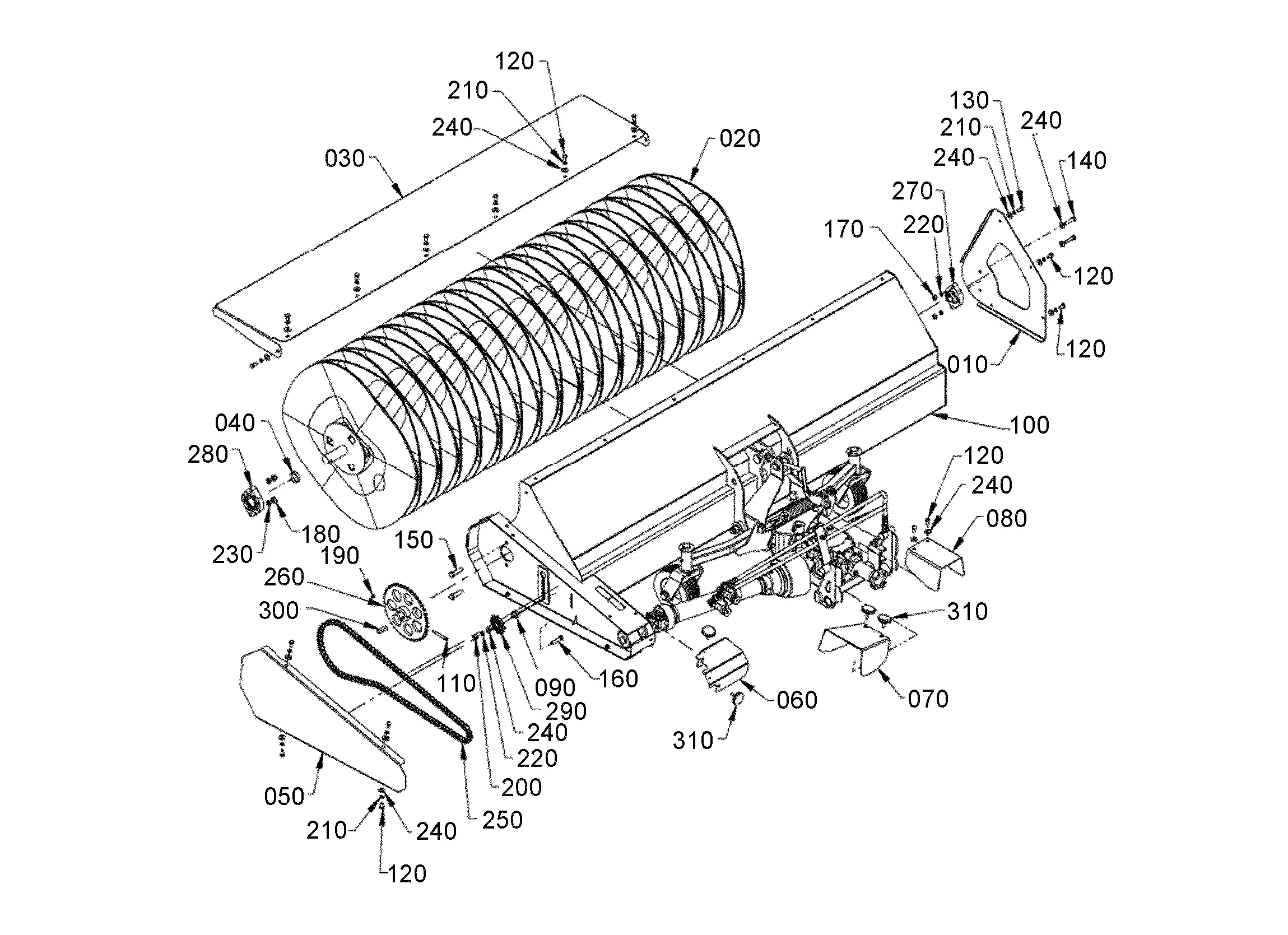 Kubota V5266 66" ROTARY BROOM (V5266 66" Rotary Broom) Parts Diagrams