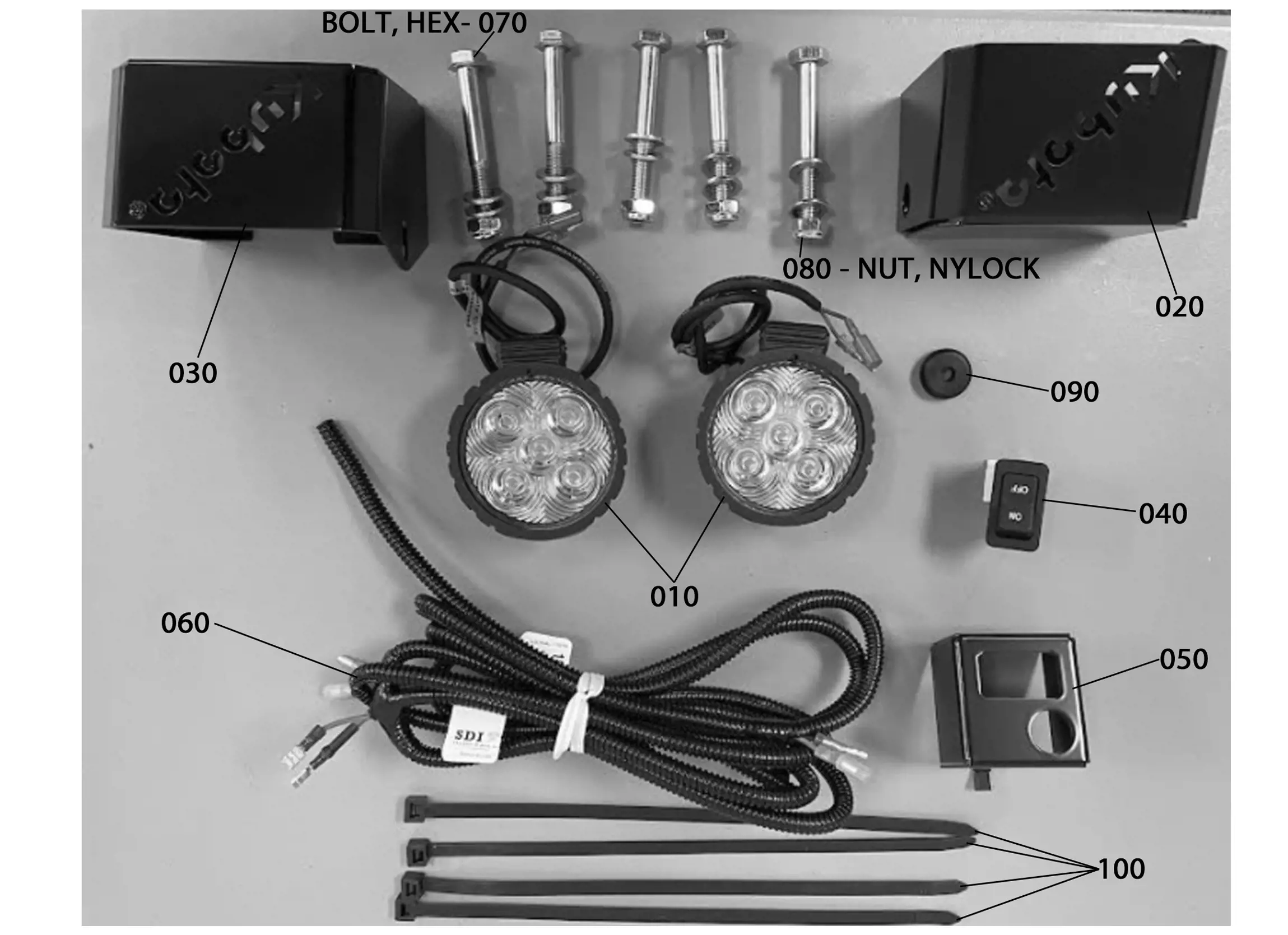 Kubota B - E1176 LED LIGHT KIT (B - E1176 LED LIGHT KIT) Parts Diagrams
