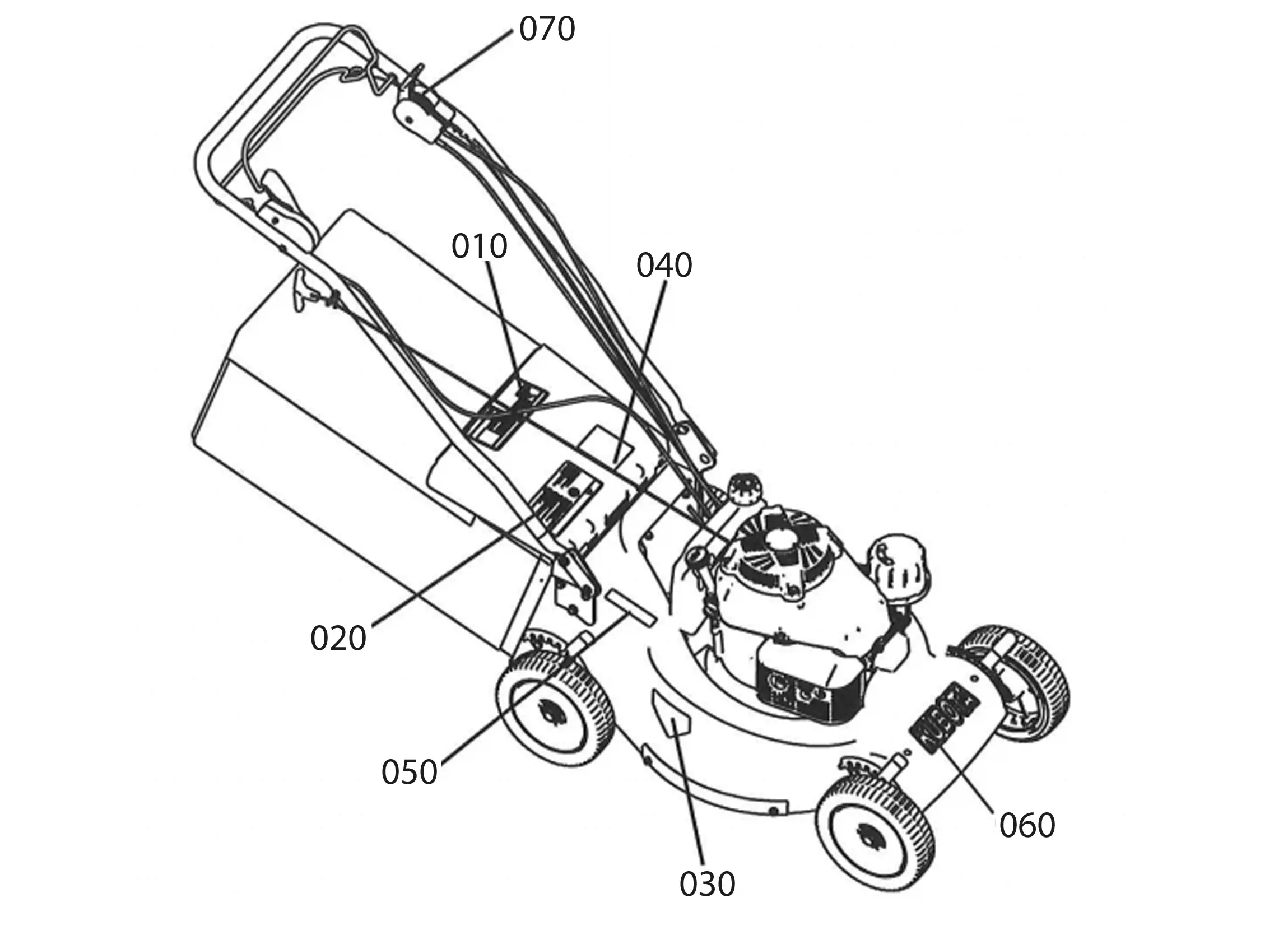 Kubota WG6-21 21" ZONE START SELF-PROPELLED MOWER 10527 (WG6-21 21" ZONE START SELF-PROPELLED ...
