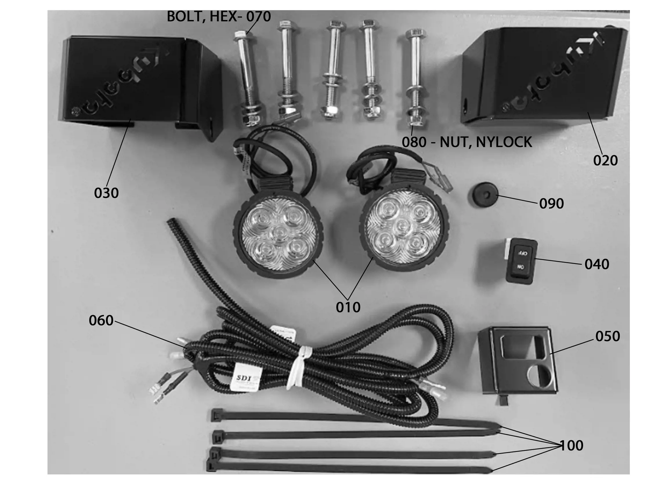 Kubota BX - E1176 LED LIGHT KIT (BX - E1176 LED LIGHT KIT) Parts Diagrams