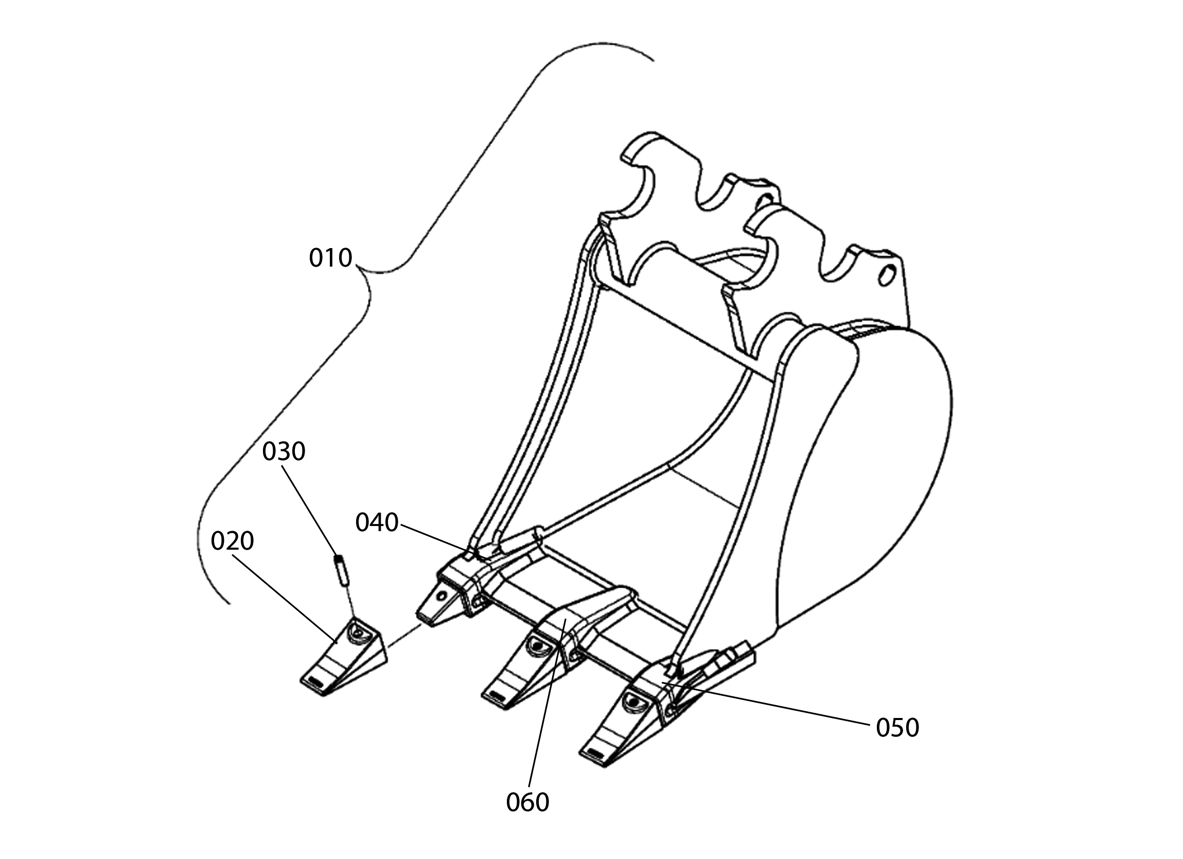 Kubota K7873A 16" Q.A. TRENCHING BUCKET (K7873A 16" QA TRENCHING BUCKET ...
