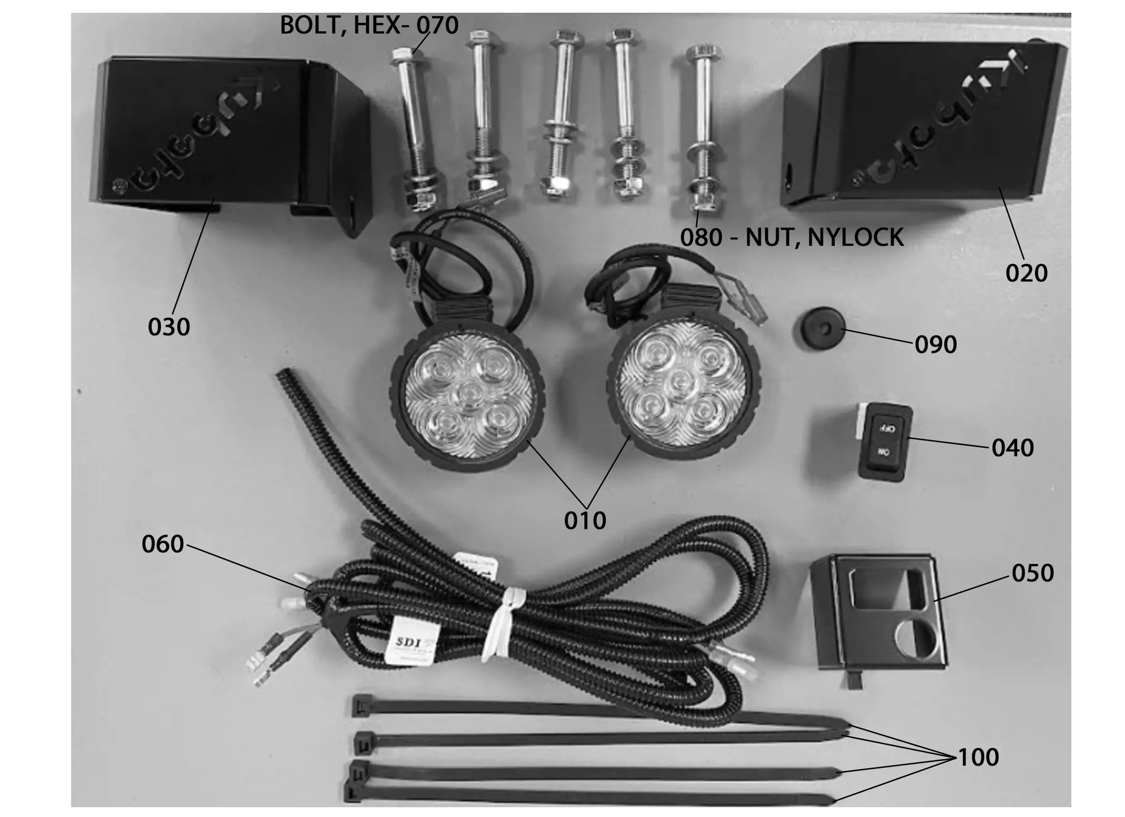 Kubota LX - E1176 LED LIGHT KIT (LX - E1176 LED LIGHT KIT) Parts Diagrams