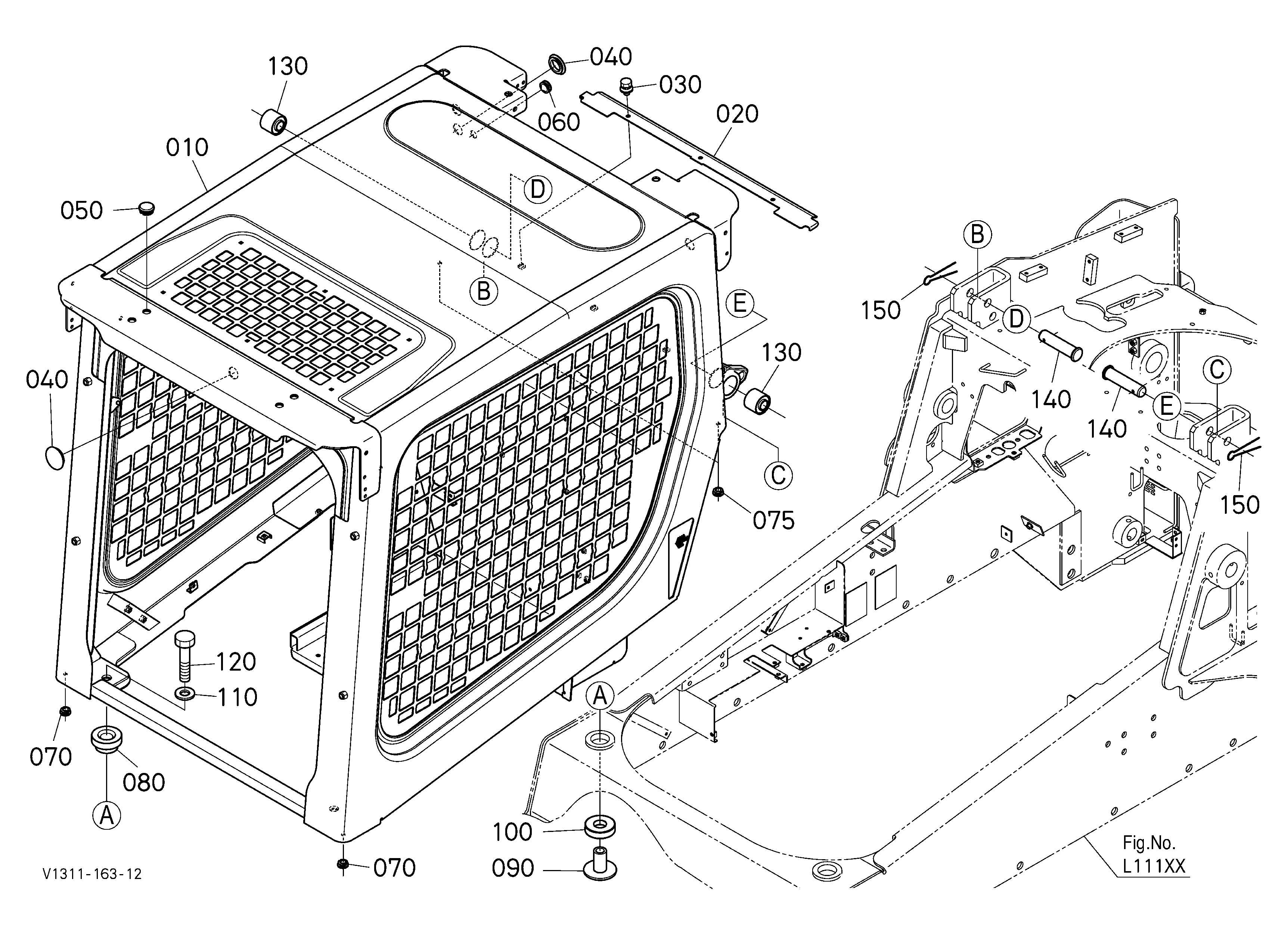 Kubota SSV65(S/N;20001-49999) Parts Diagrams
