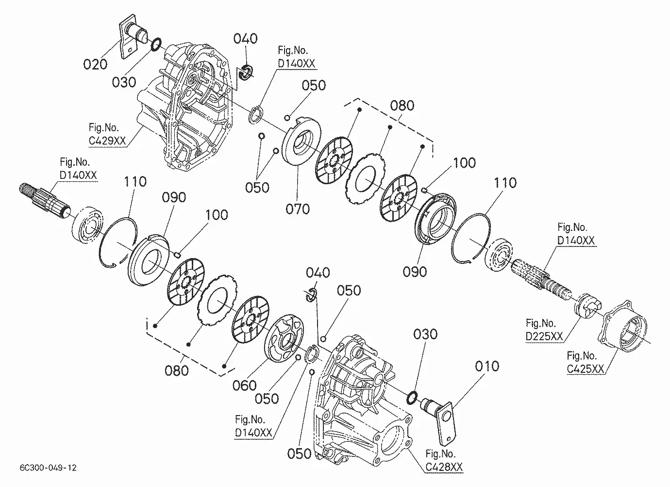 Kubota B2320HSD (Hydrostatic Transmission, 4wd / Rops) Parts Diagrams