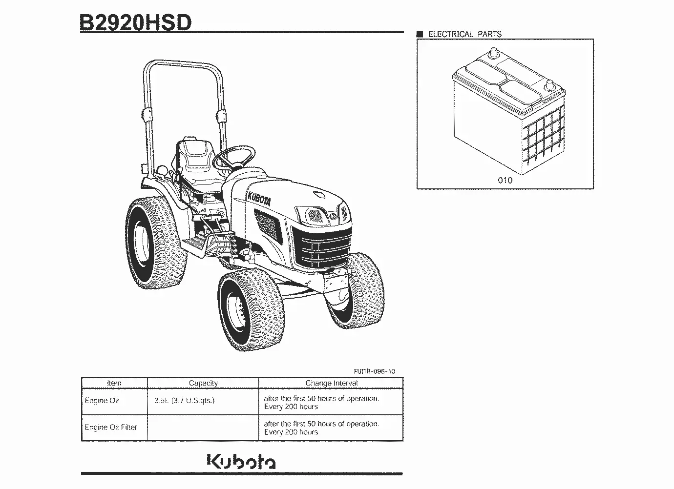 Kubota Tractor Body Parts Diagram 97898 00770 KUBOTA ILLUSTRATED PARTS
