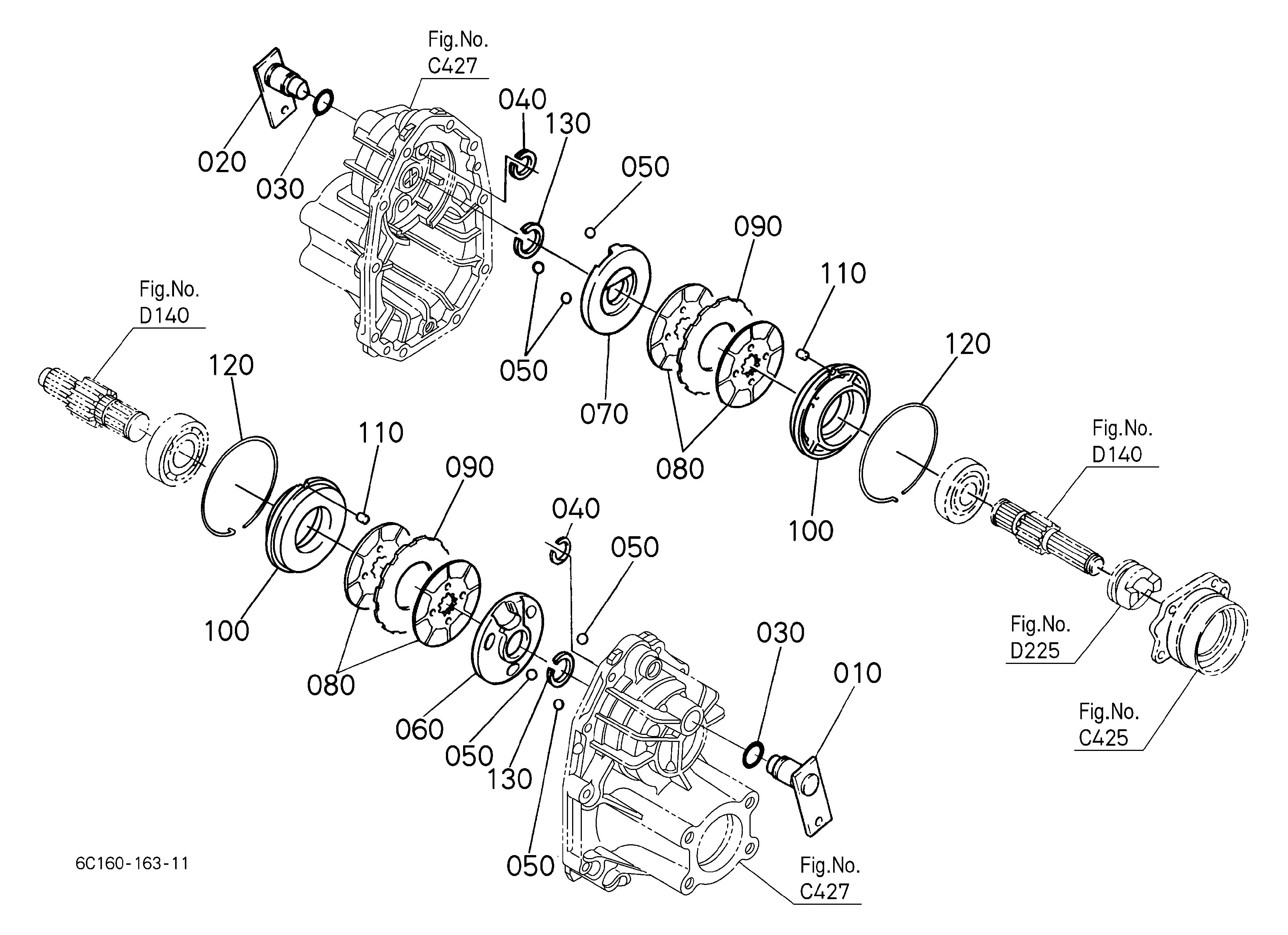Kubota B7610HSD (Hydrostatic Transmission, 4wd) Parts Diagrams
