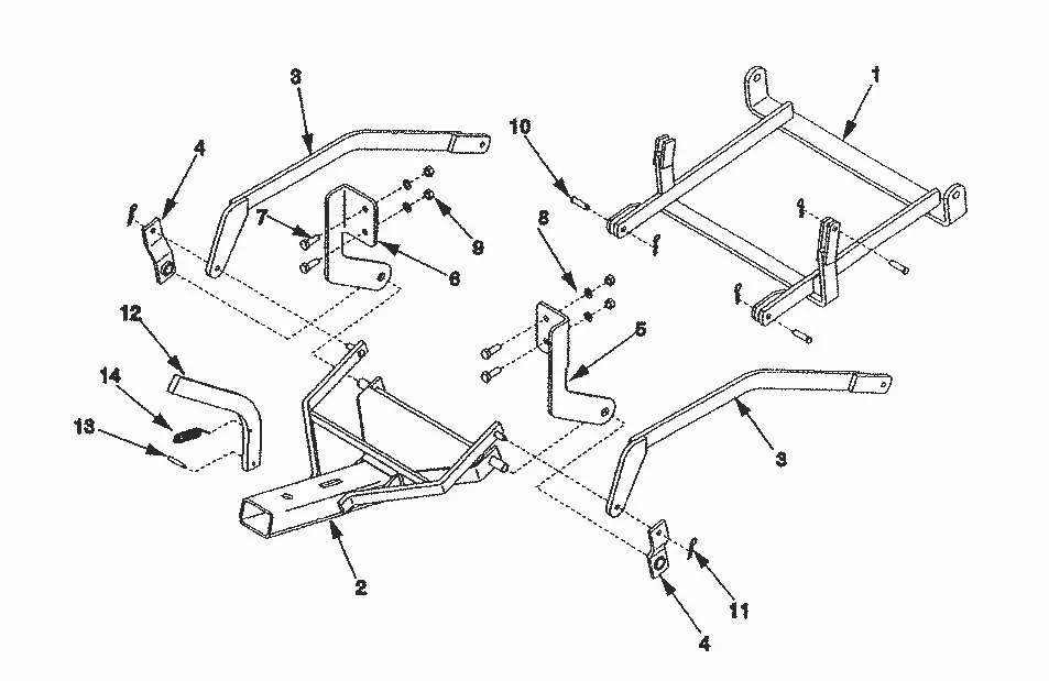 Kubota G2080 (SUBFRAME KIT) Parts Diagrams