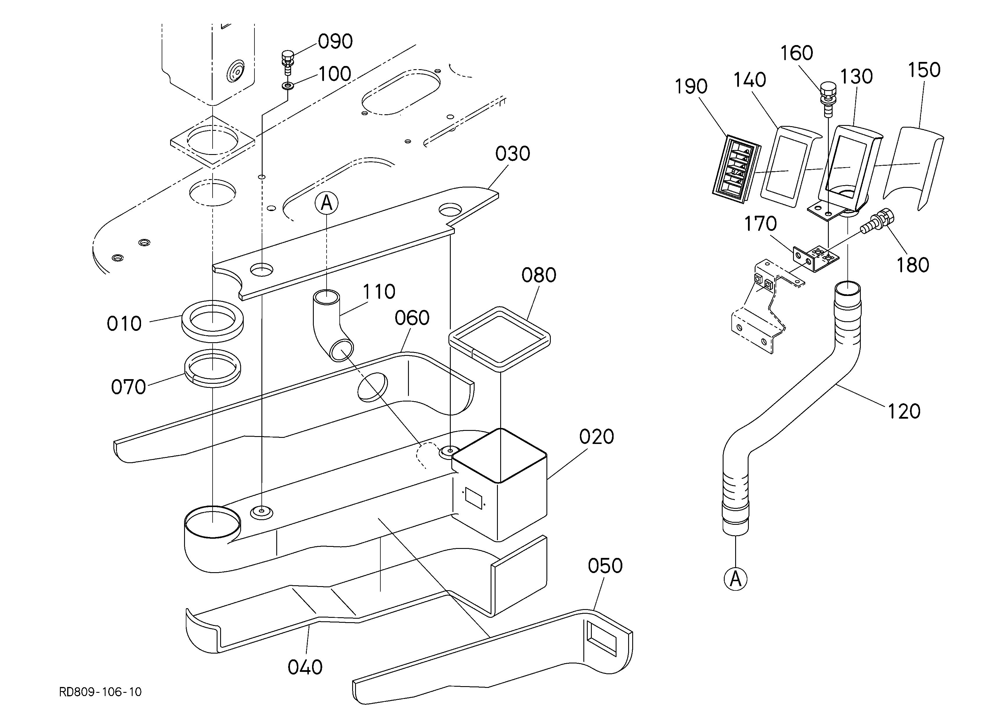 Kubota KX080-3T (SN:20000- / Interim Tier 4) Parts Diagrams