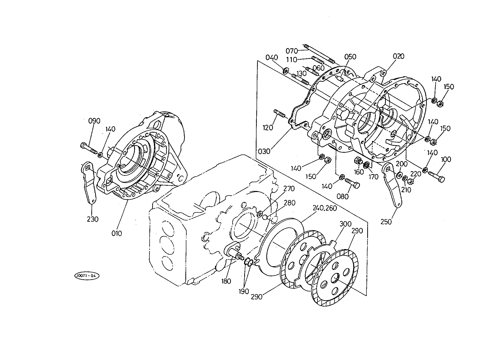 Kubota L3450DT-GST (Glide shift transmission, 4wd) Parts Diagrams