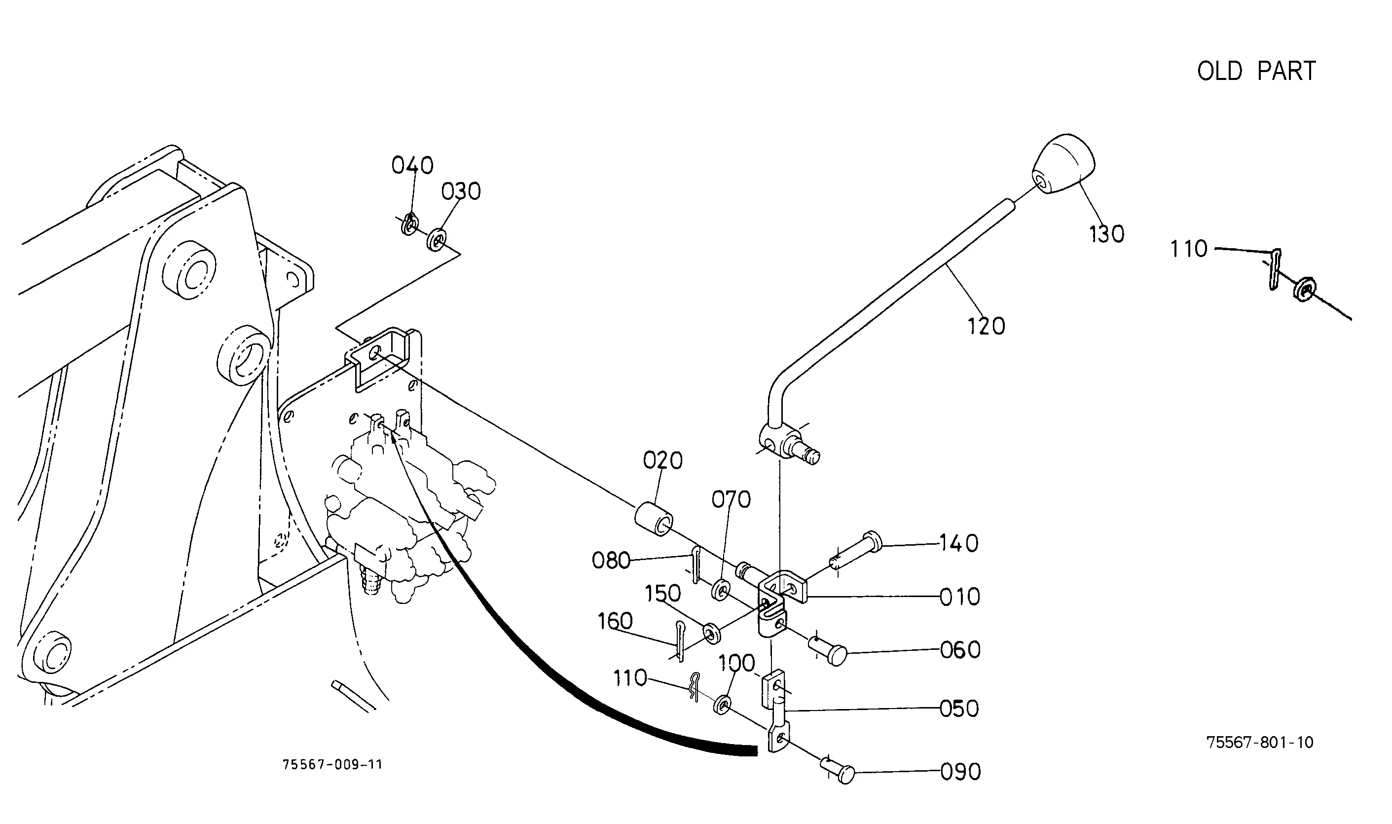 Kubota LA1251 (LOADER W/O BUCKET) Parts Diagrams