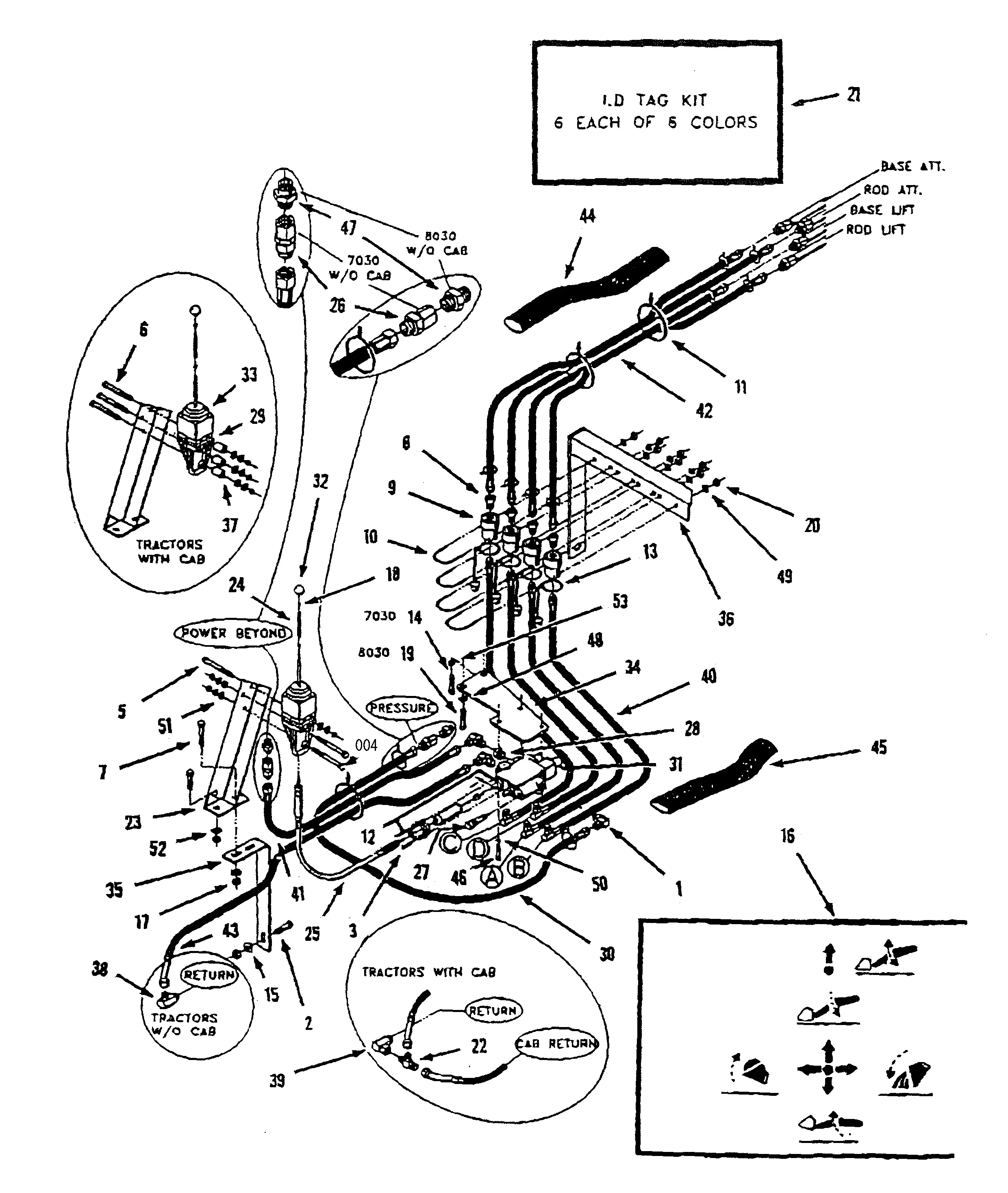 Kubota M1246 (POWER BEYOND VALVE KIT (AUX)) Parts Diagrams