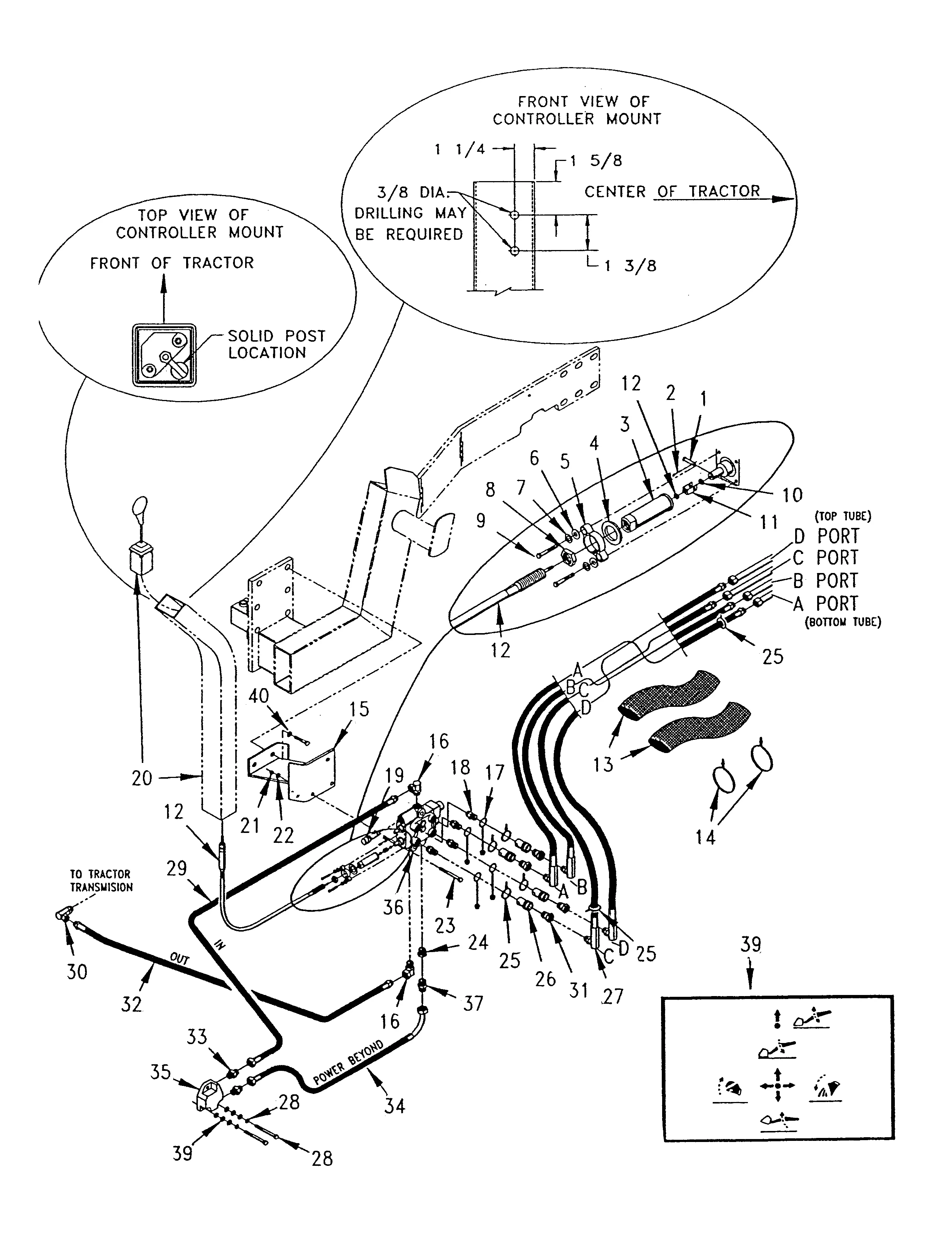 Kubota M1427 (POWER BEYOND KIT) Parts Diagrams