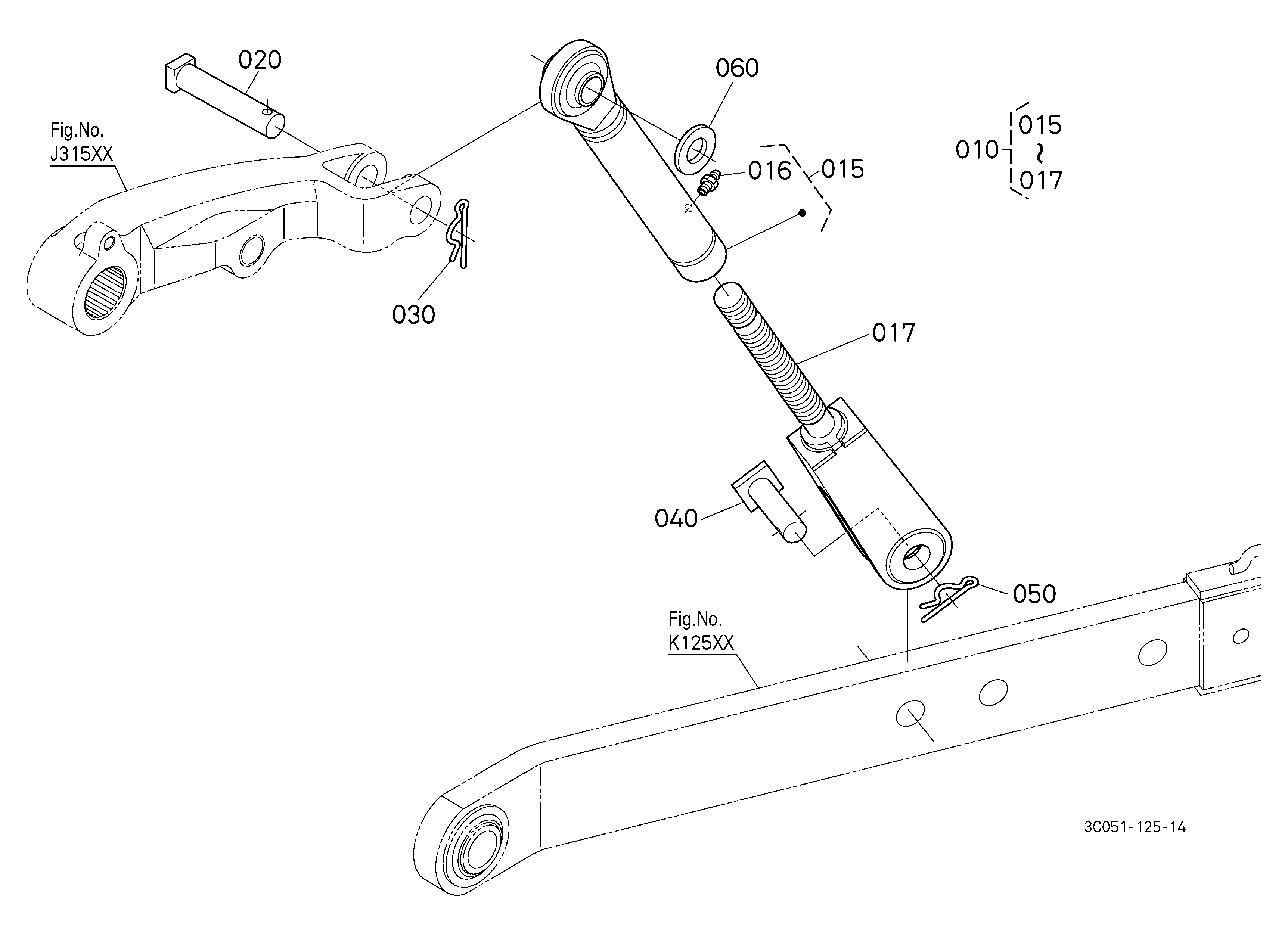 Kubota M7040F-1 (2wd / Rops / Interim Tier IV) Parts Diagrams