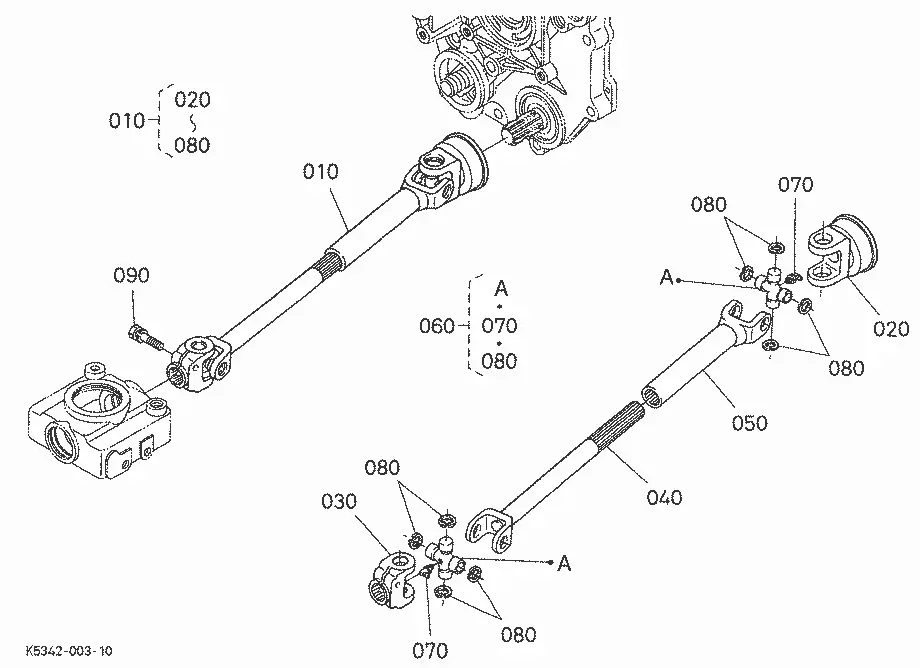 Kubota RCK54P23BX (54" SIDE DISCHARGE MULCHING MOWER) Parts Diagrams