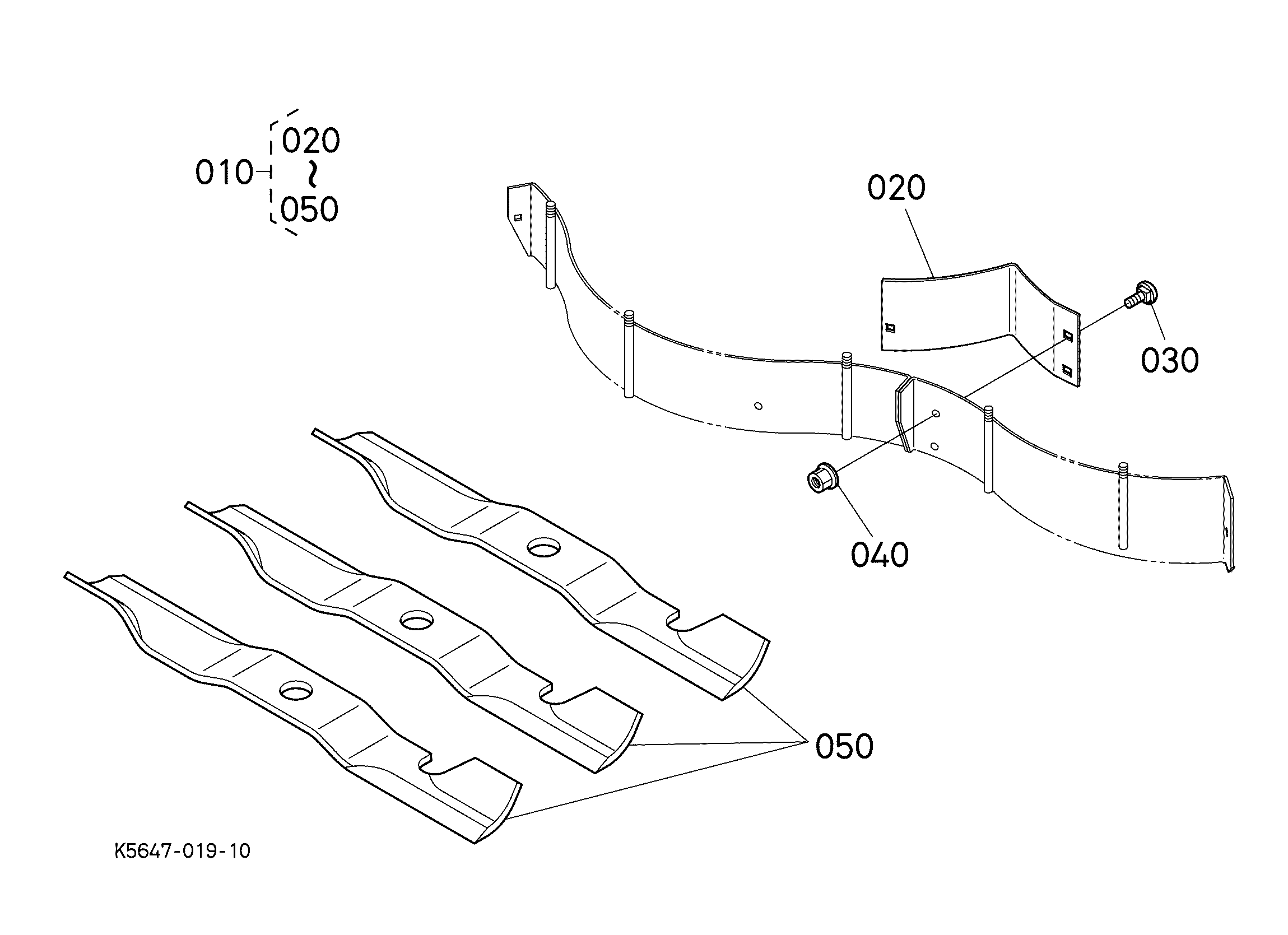 Kubota RCK60P-28Z (REPL MWR DECK / ZD) Parts Diagrams