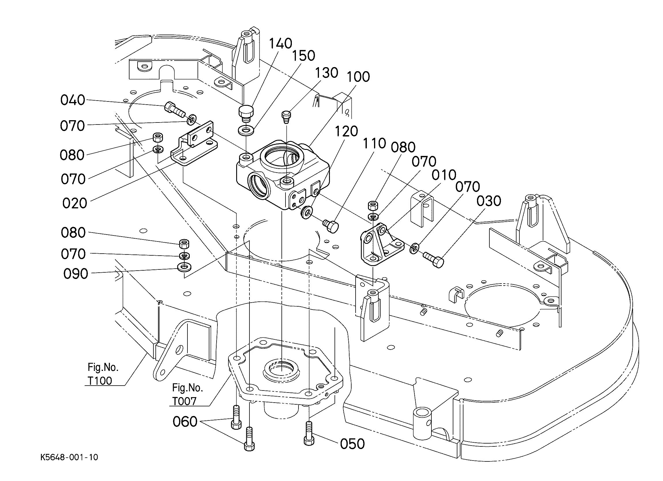Kubota RCK60P-28Z(ZD25F) (REPL MWR DECK / ZD) Parts Diagrams