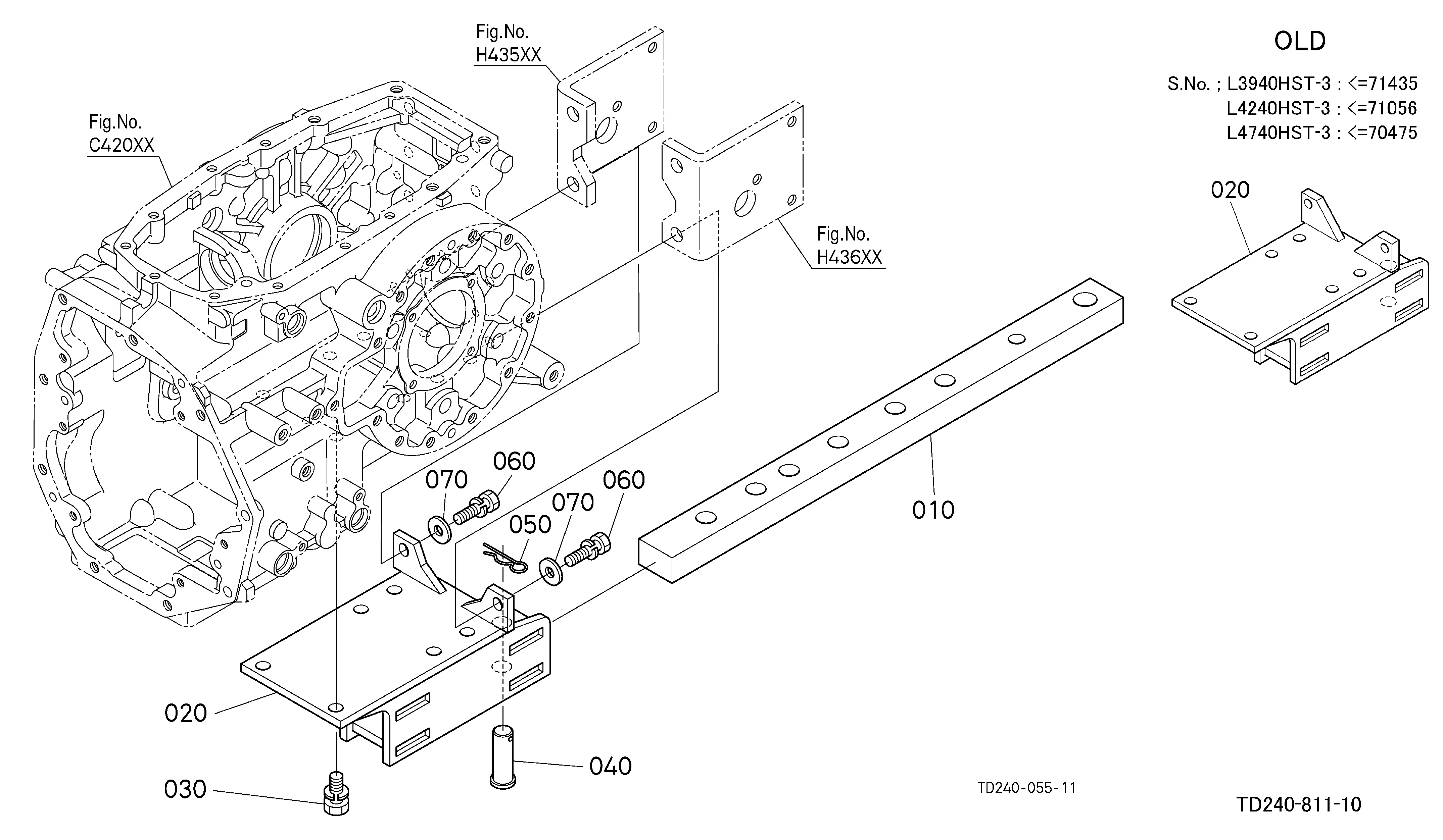 Kubota L3940HST-3 (Hydrostatic Transmission/Rops / 2010 -) Parts Diagrams