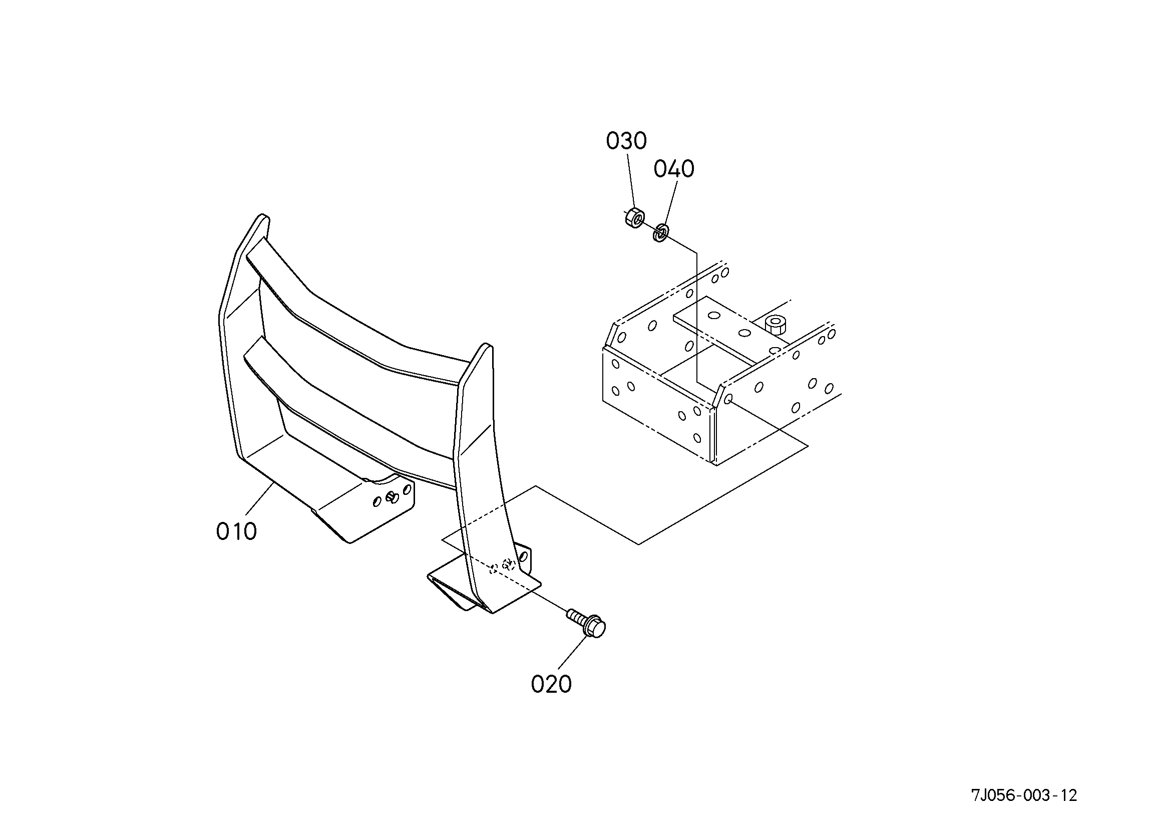 Kubota LA534A (LOADER FOR B2650/B3350) Parts Diagrams