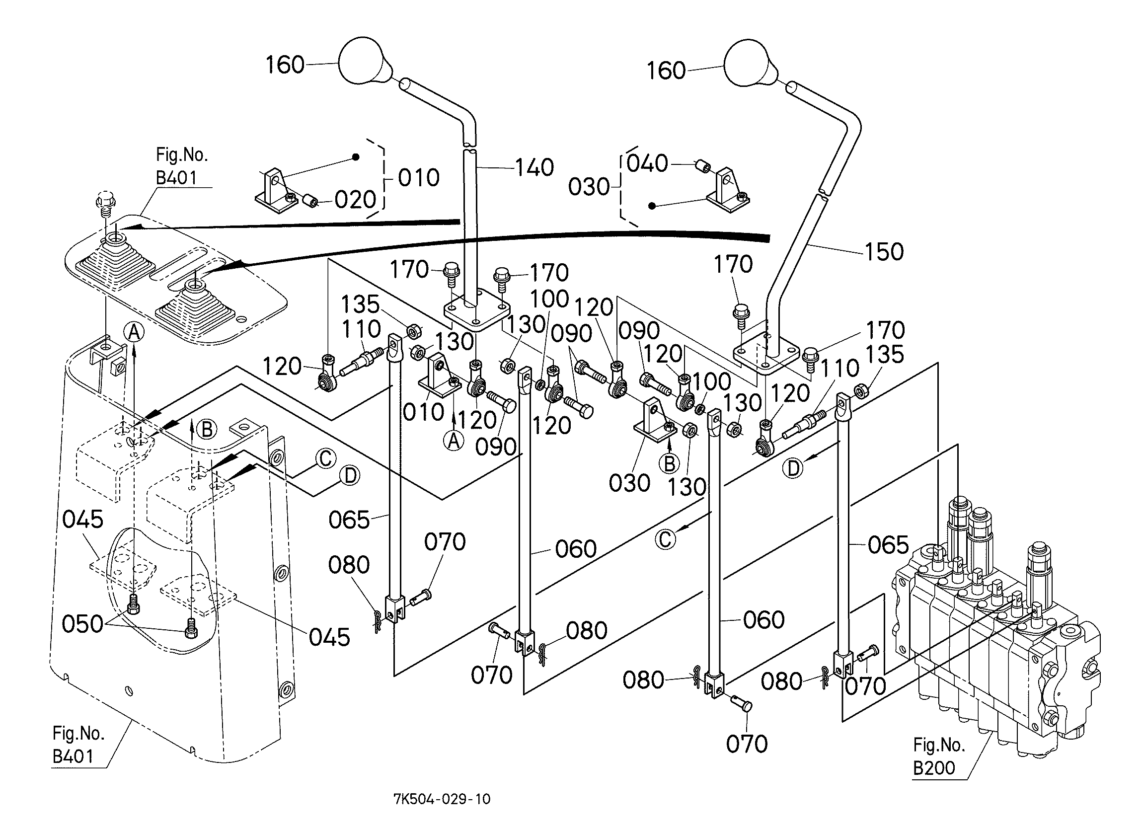 Kubota BH65 (6.5 FT BACKHOE FOR B2320/2620/2920) Parts Diagrams