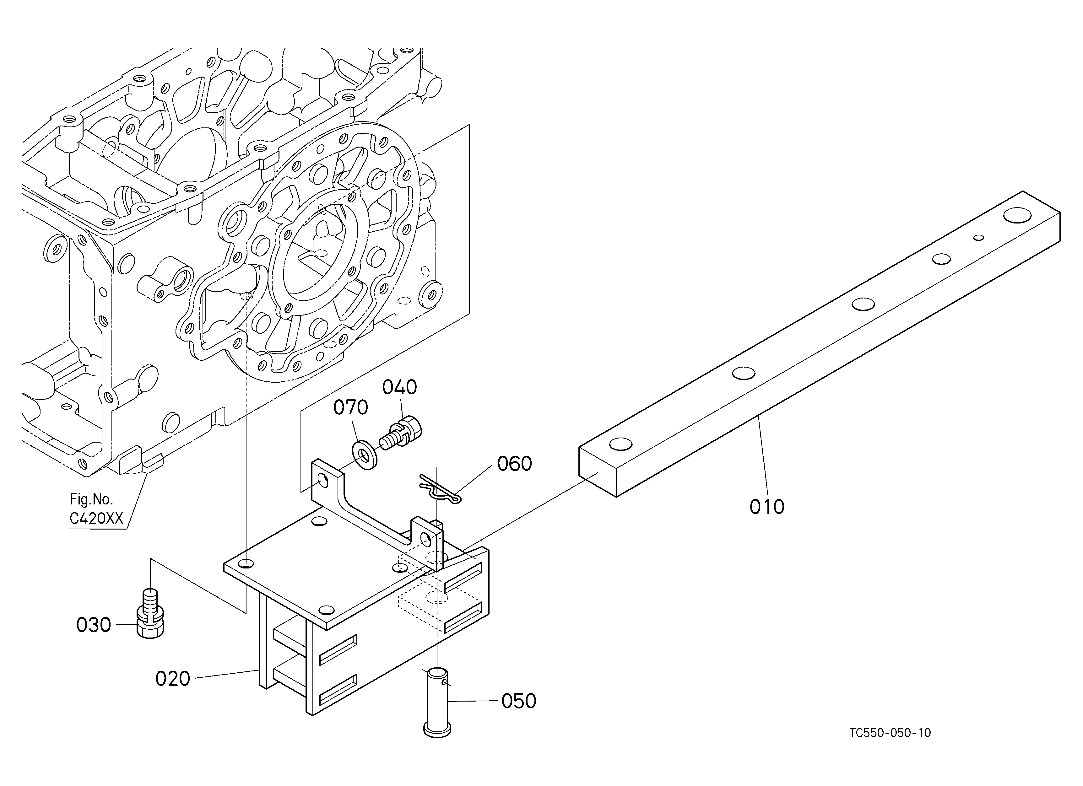 Kubota L2501DT (4WD TRACTOR W/FOLDABLE ROPS) Parts Diagrams