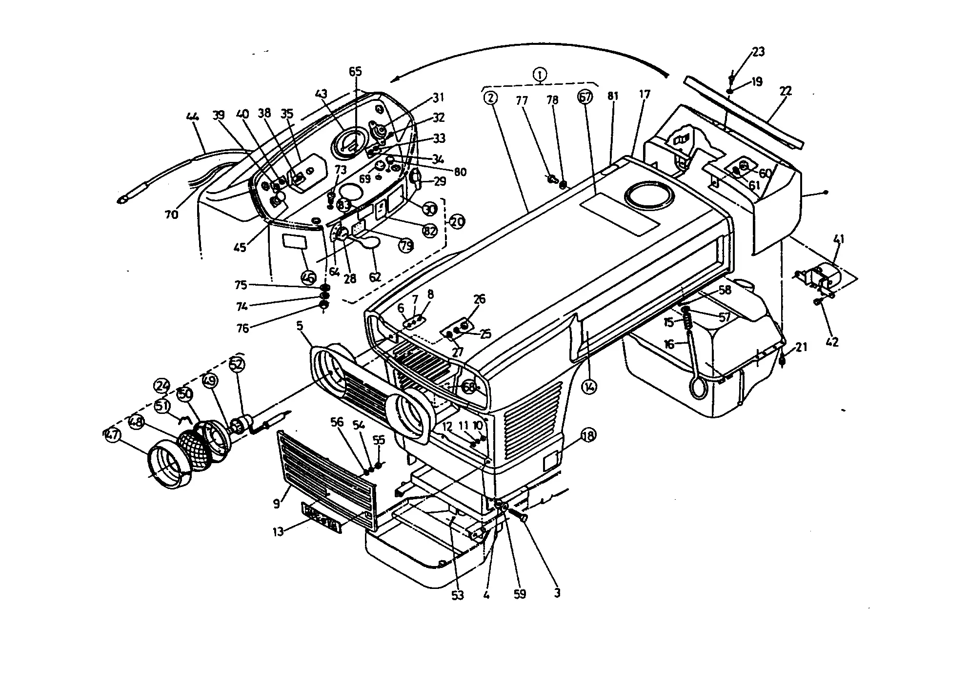 Kubota L225DT (Dual Traction 4wd) Parts Diagrams