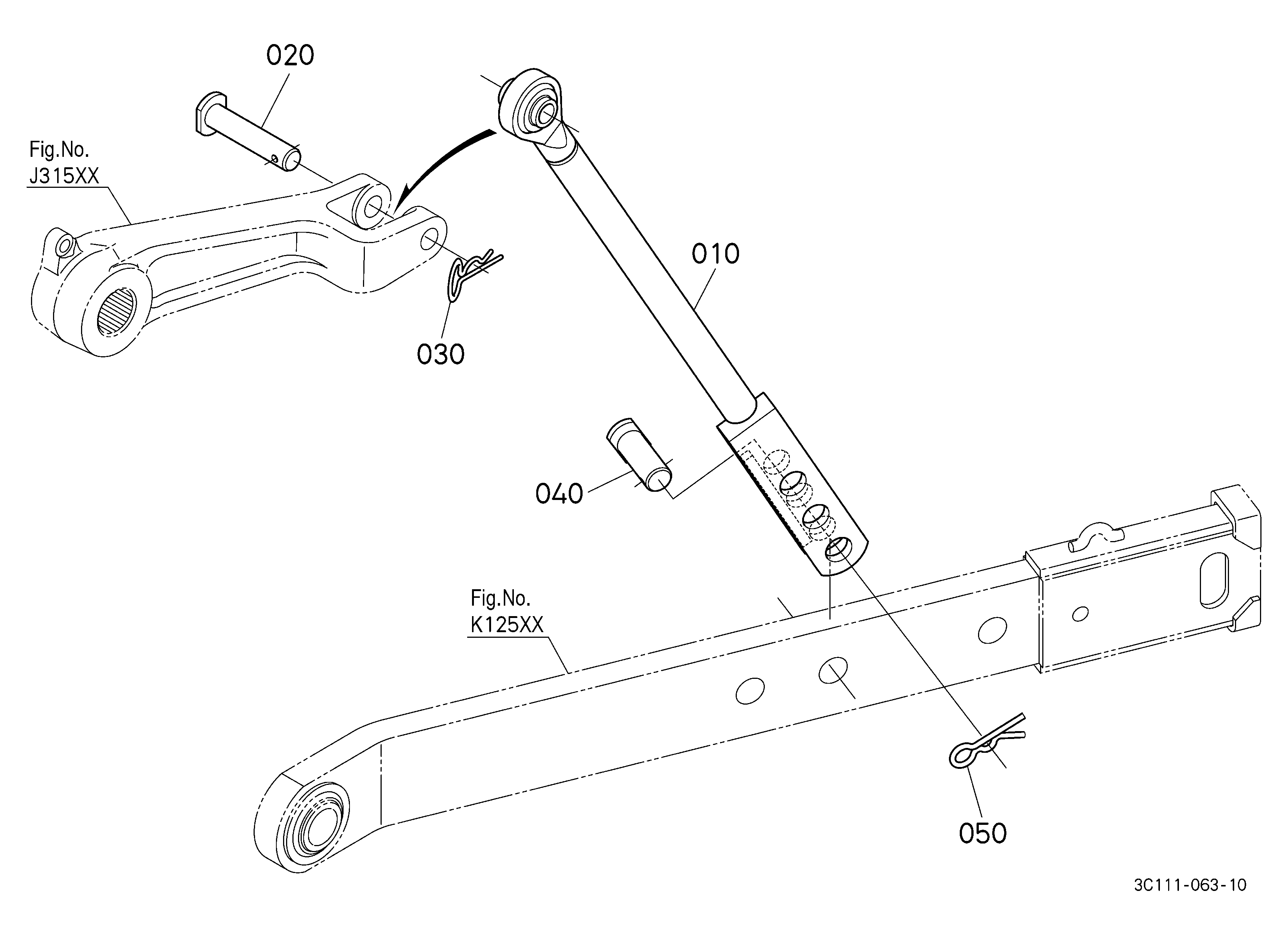 Kubota M5660SUHD (4WD STD UTIL TRACTOR W HYD SHUTTLE) Parts Diagrams