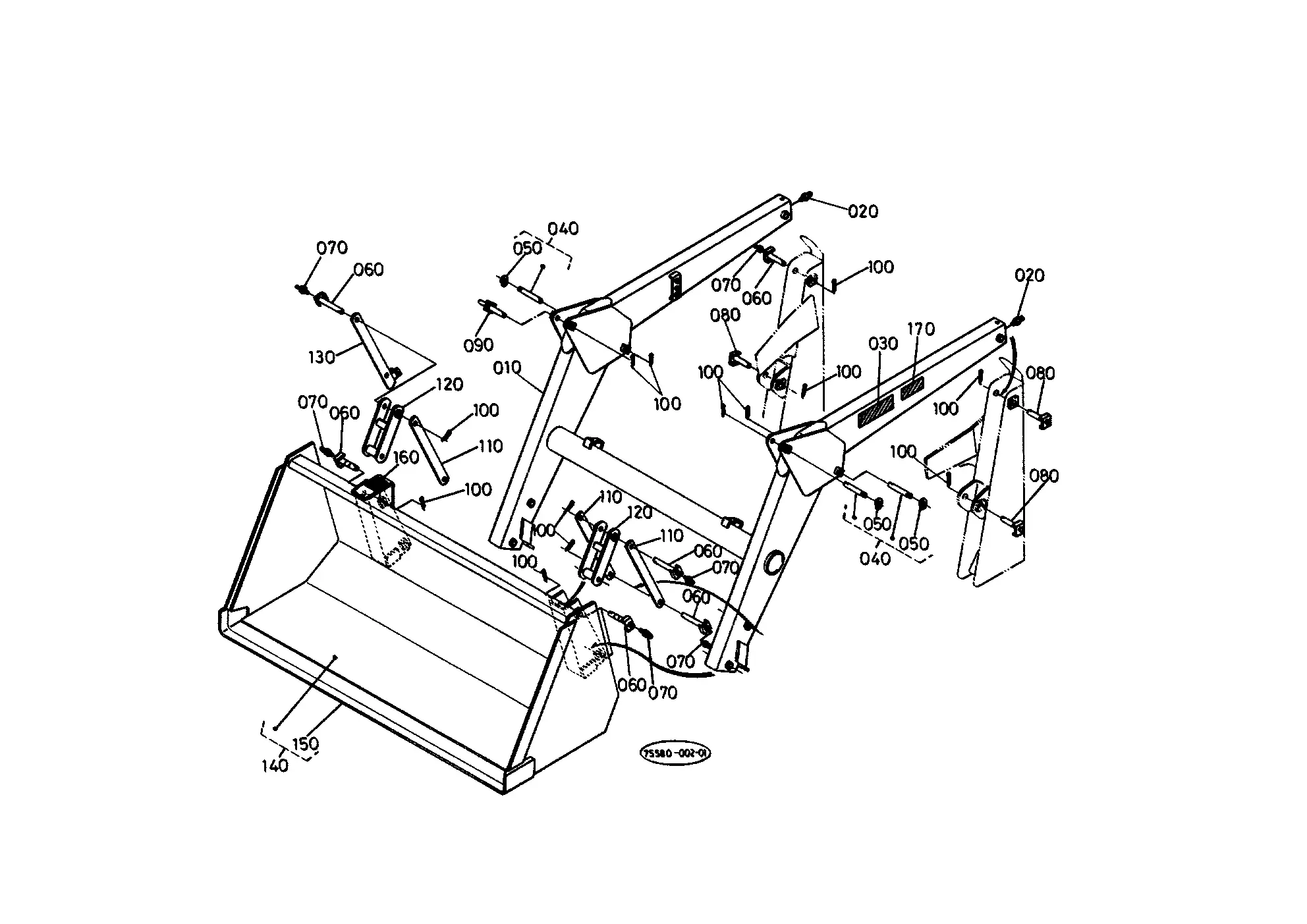 Kubota TL420(B20) (FRONT LOADER) Parts Diagrams