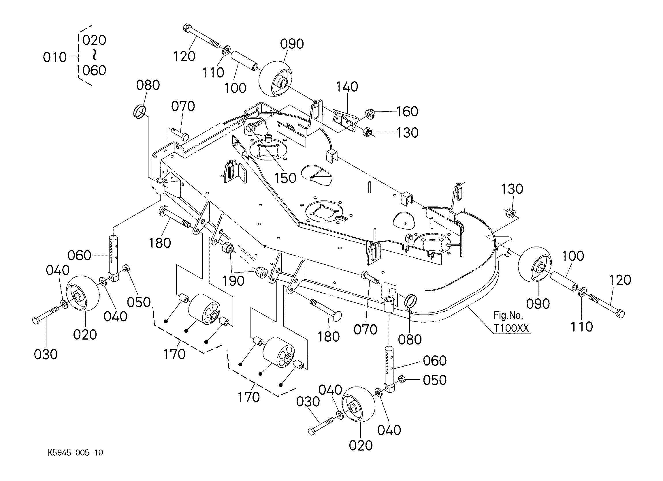 Kubota RCK60P-1000Z Parts Diagrams