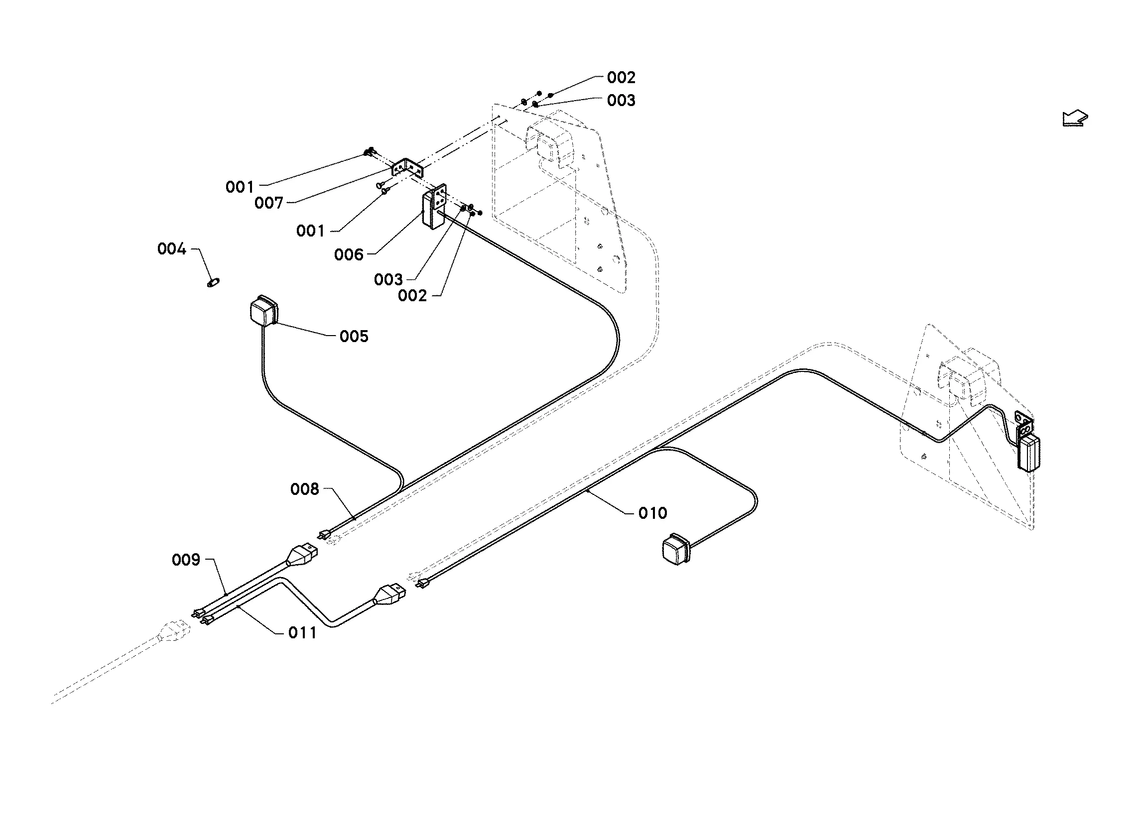 Kubota RA2577 (27'7" HEAVY DUTY TWO ROTOR RAKE) Parts Diagrams