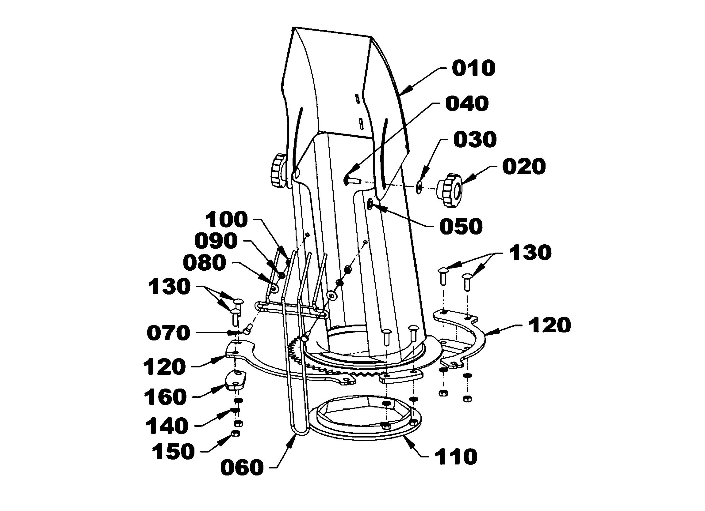 Kubota BX2816 50" SNOWBLOWER (BX2816 50" Snowblower) Parts Diagrams