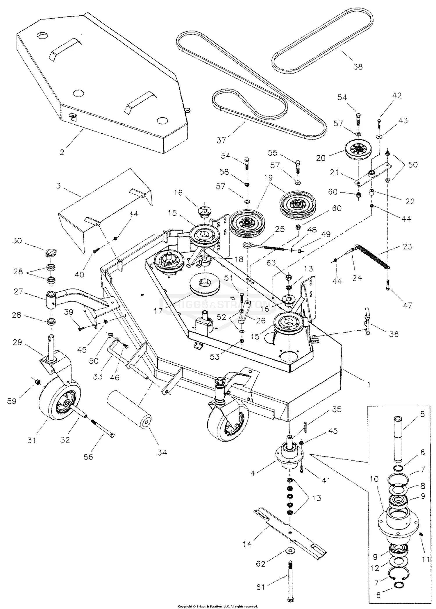 Ferris 320 - 20HP Briggs & Stratton Parts Diagrams