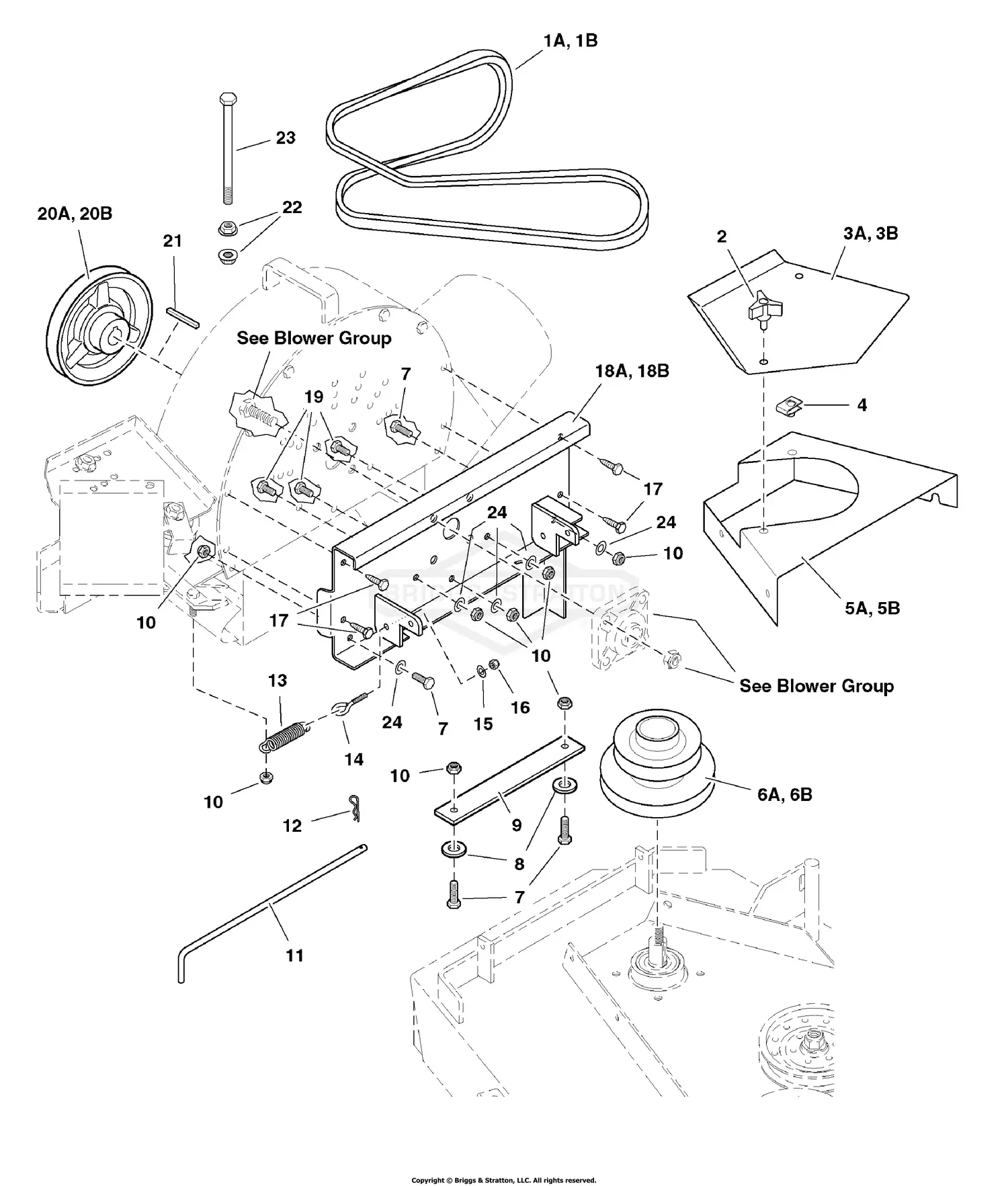Ferris 5046764 - 48" 2-Bag System (1000Z Series) Parts Diagrams