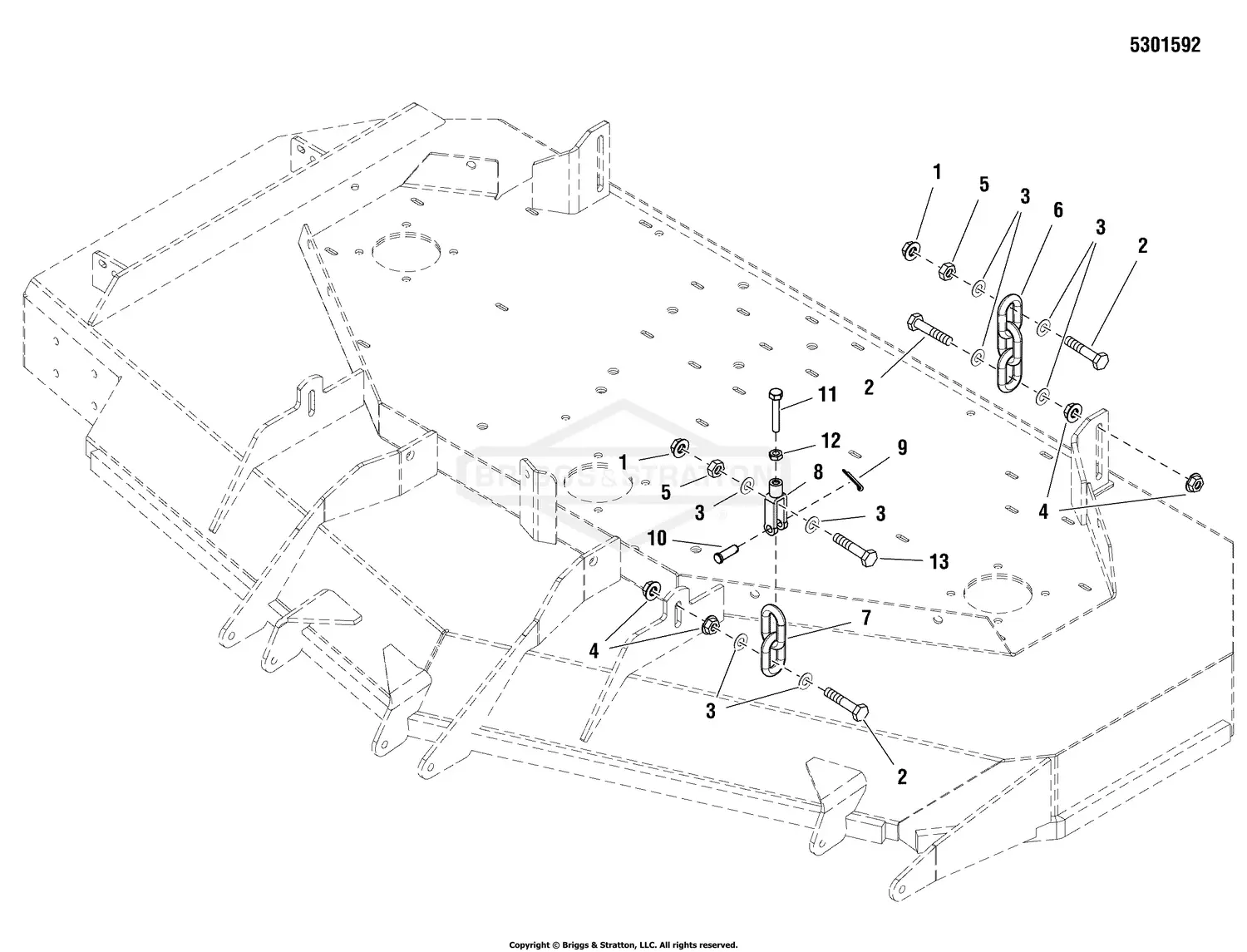 Ferris 5900770 - IS500Z Series w/ 61" iCD Mower Deck & ROPS ...