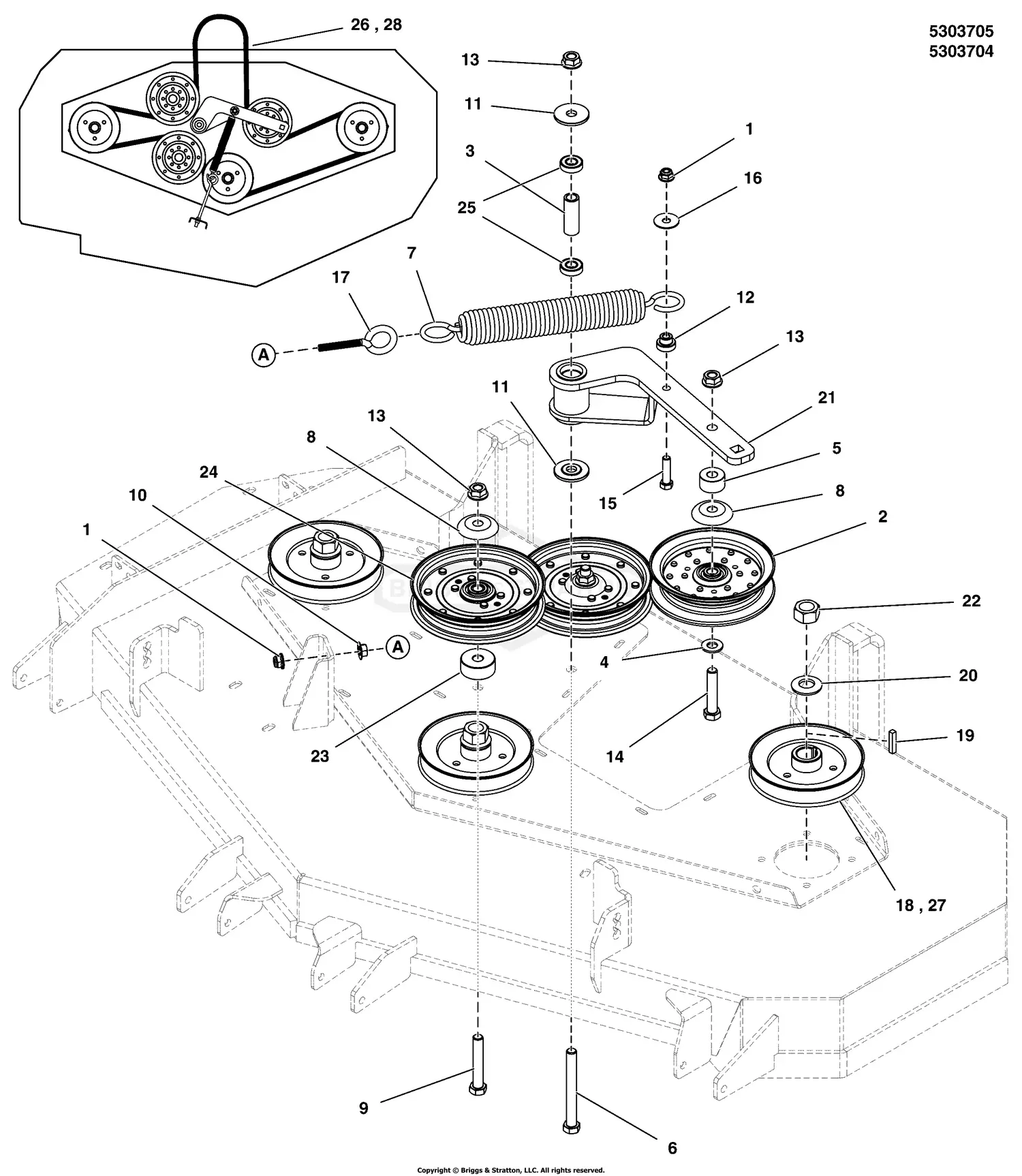 Ferris 5901329 - FW35 Series w/ 48" Rear Discharge Mower Deck ...