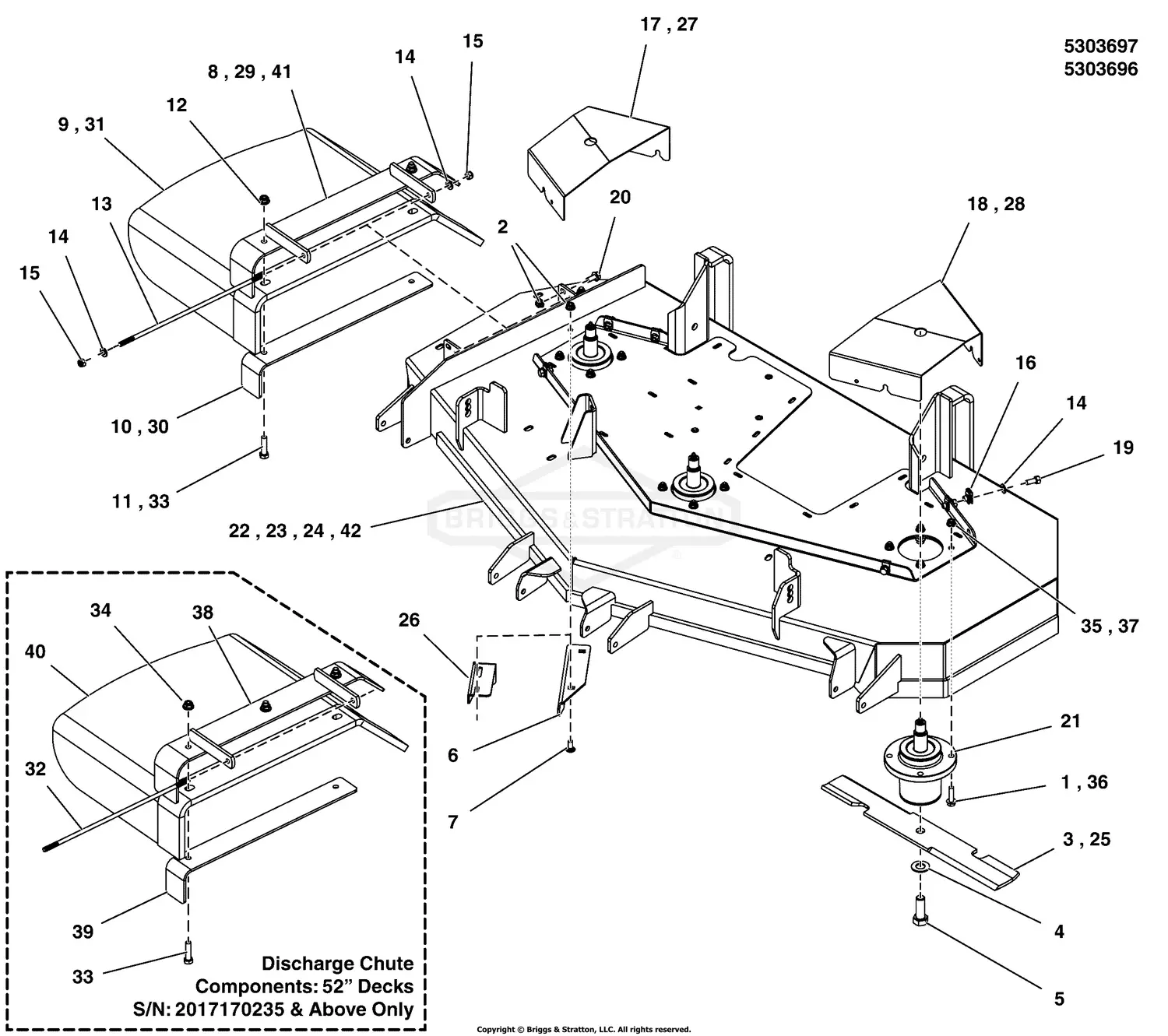 Ferris 5901599 - FW35 Series w/52" Mower Deck (FW35BVE2852) Parts Diagrams
