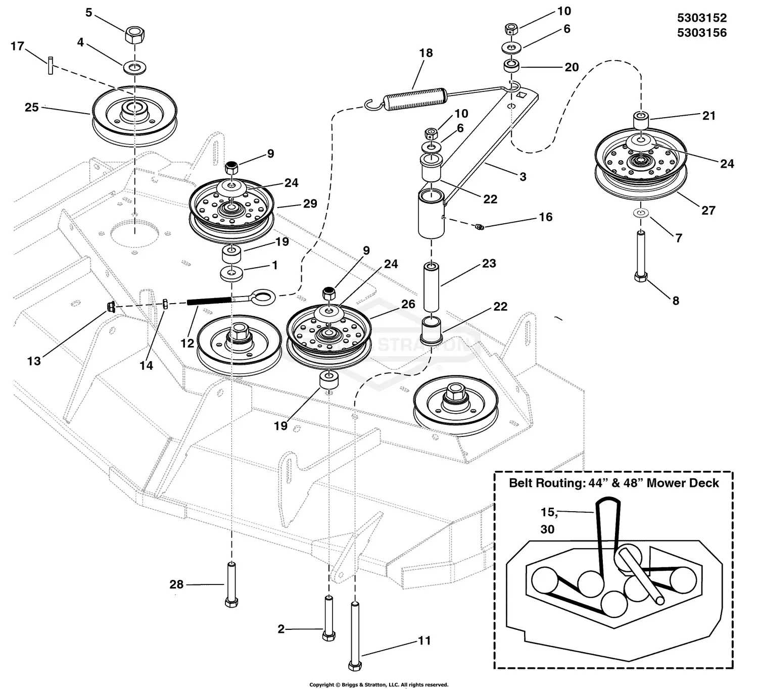 Ferris 5901257 - IS600Z Series w/ 48" Side Discharge iCD Mower Deck ...