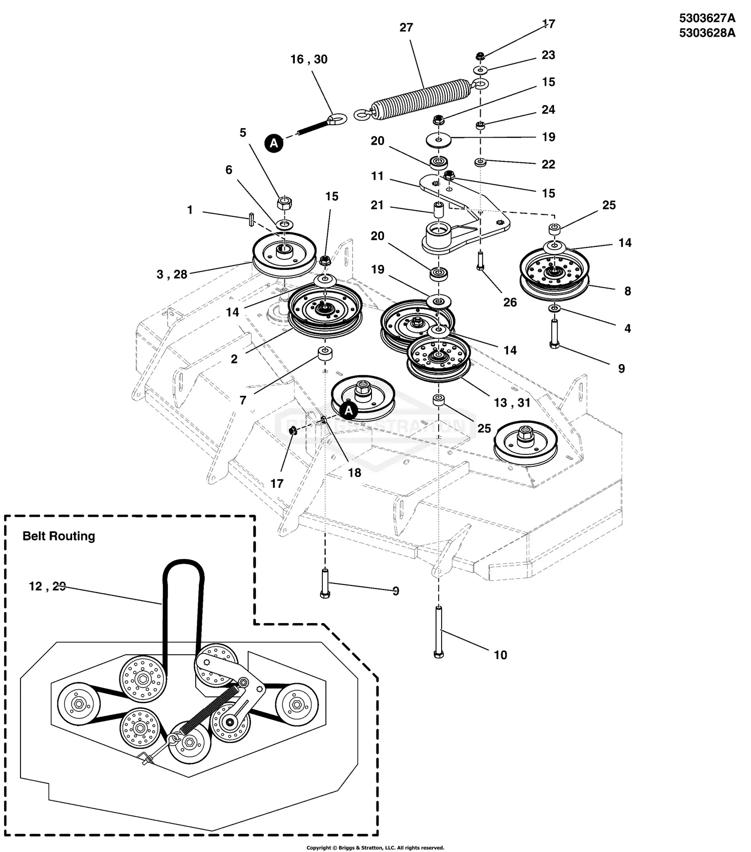 Ferris 5901516 - F160Z Series w/ 48" iCD Mower Deck (F160ZBV2648) Parts ...
