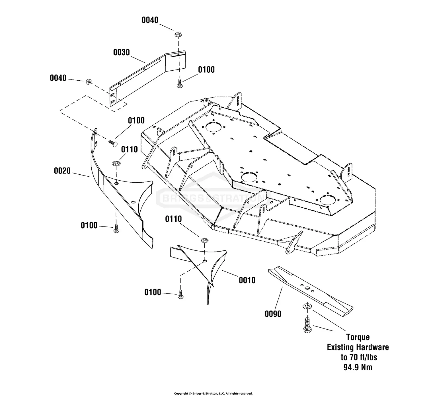 Ferris 5600584 - Mulch Kit for ZTR w/ 52" Deck - S/N: 2015866745 ...