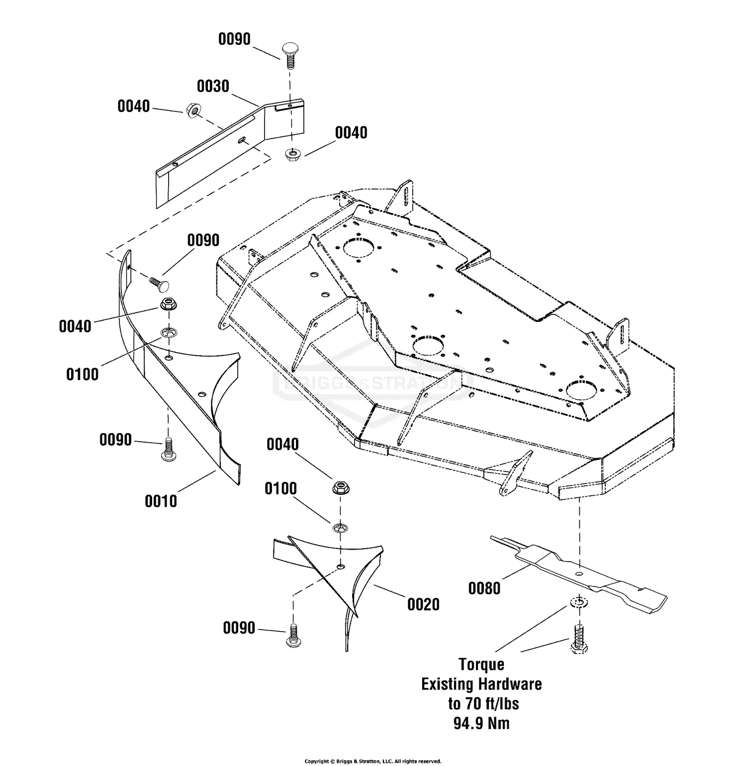 Ferris 5600898 - Mulch Kit for ZTR w/ 61" Deck - S/N: 2015340577 ...