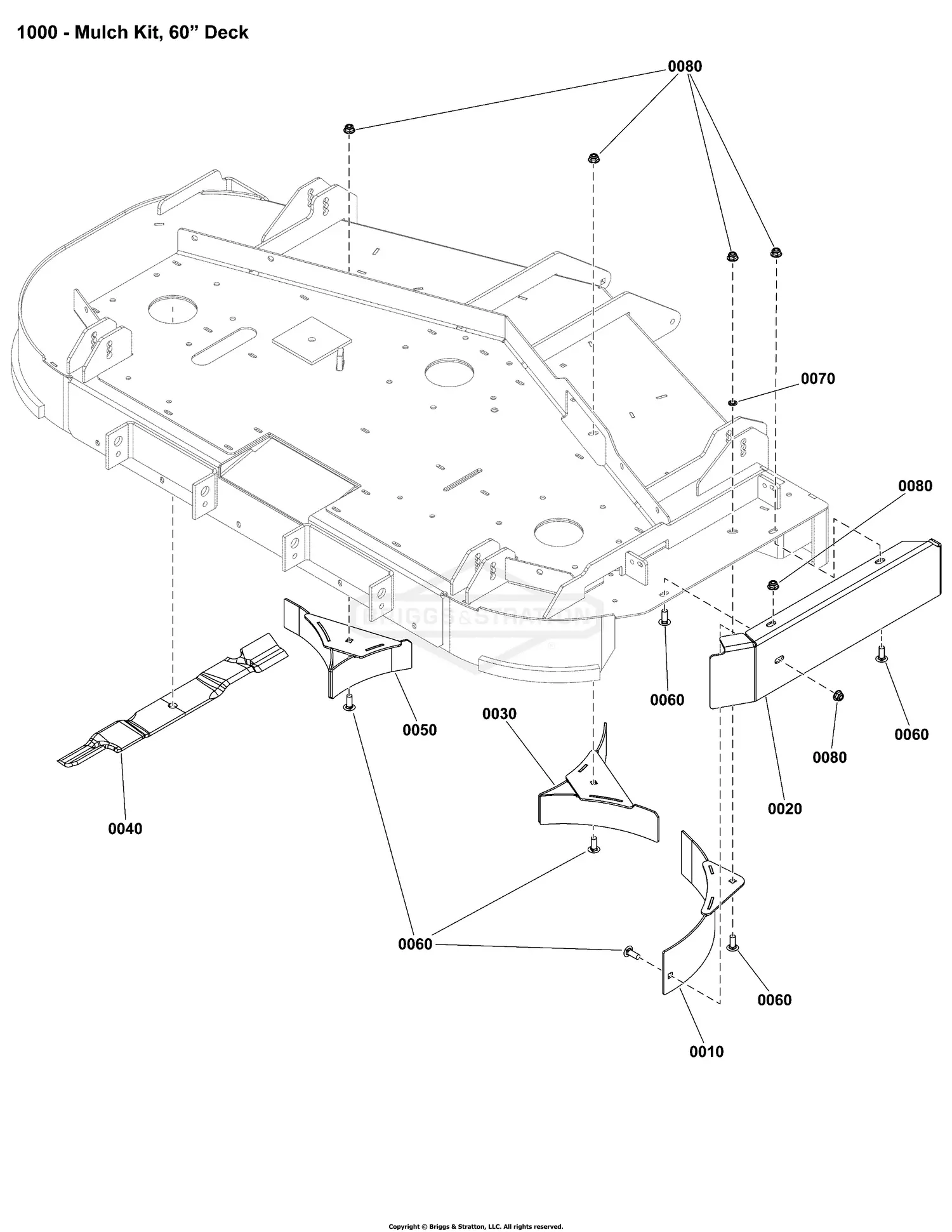 Ferris 5601441 - Mulch Kit for ZTR with 60" iCD Deck Parts Diagrams