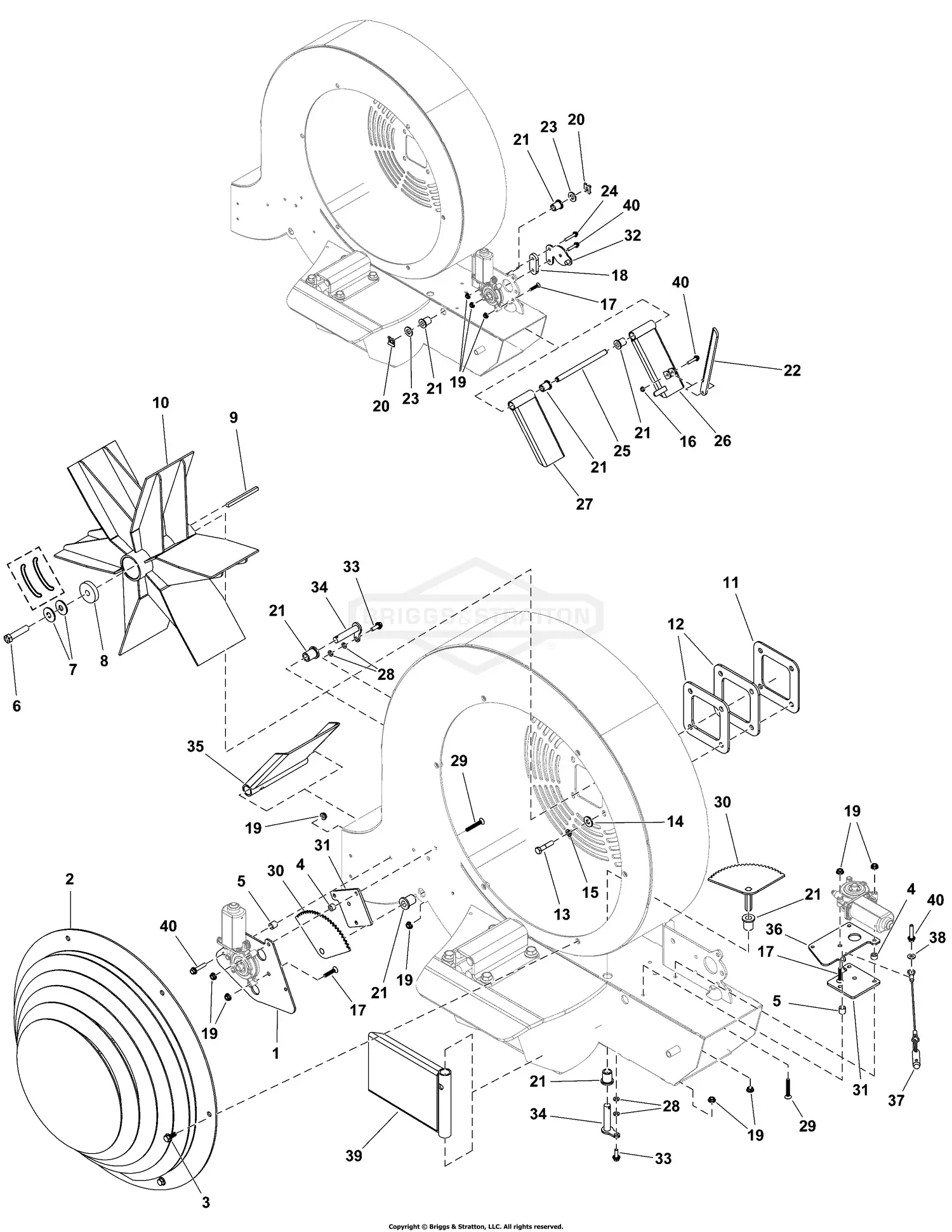 Ferris 5902132 - FB2000 Hurricane Series Stand-On Debris Blower (FB2000 ...