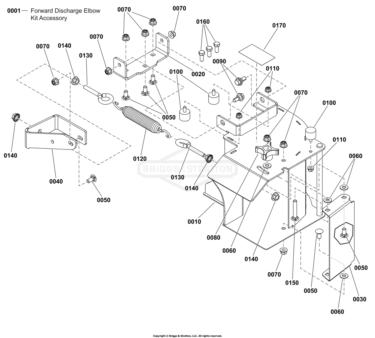 Ferris 5601534 - Forward Discharge Elbow Kit Parts Diagrams