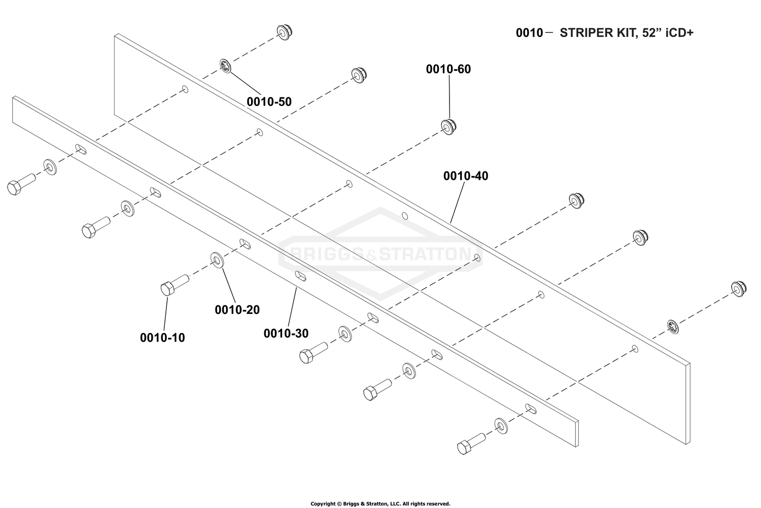 Ferris 5601546 - Striping Kit, 52" iCD+ Deck Parts Diagrams