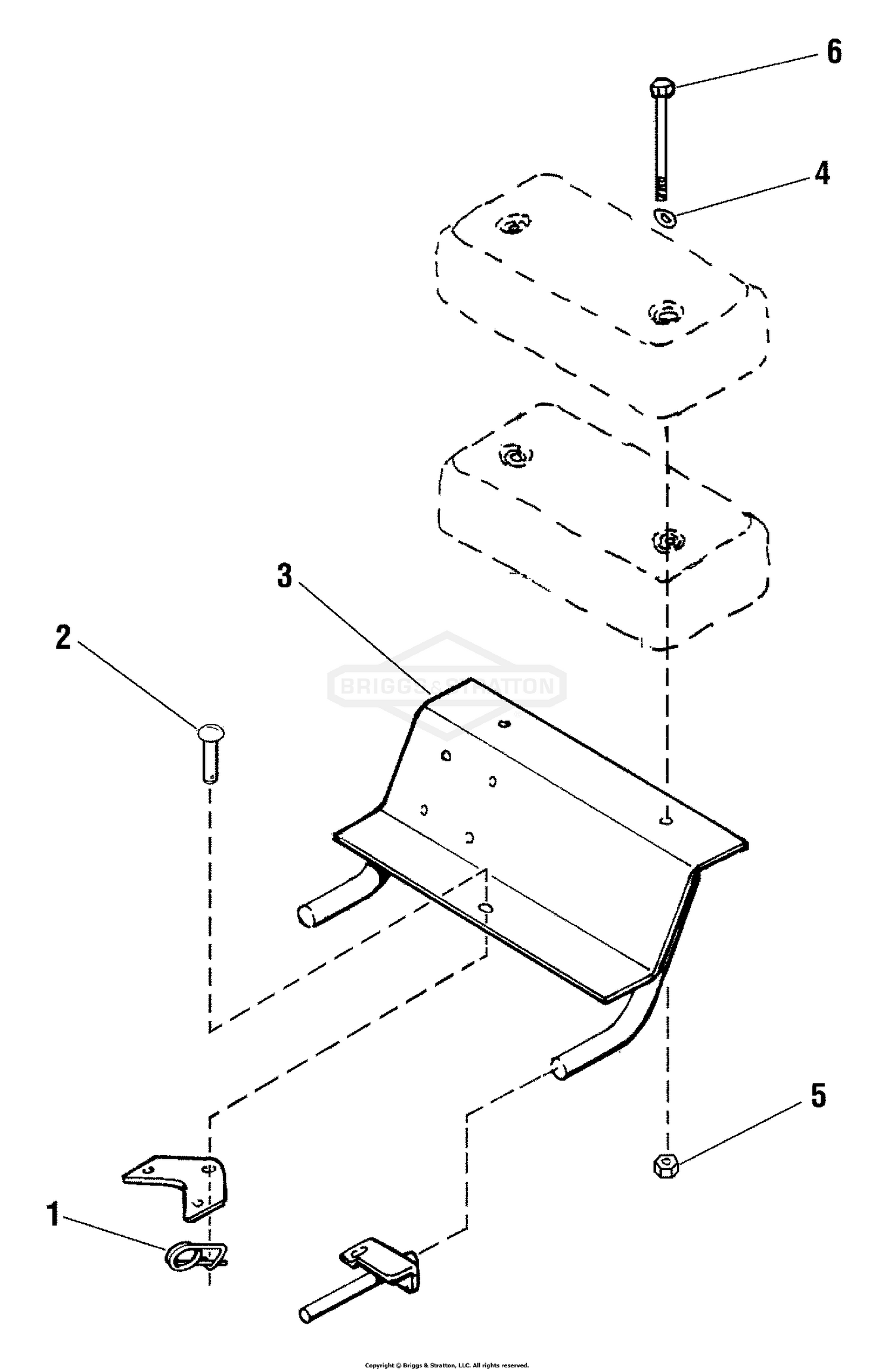 Snapper 1692636 - Weight, Rear Hitch Parts Diagrams