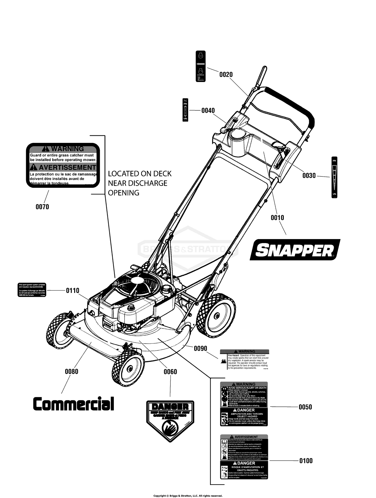 Snapper 7800847-01 - CRP218520, 21" 8.75 TP Steel Deck Commercial ...