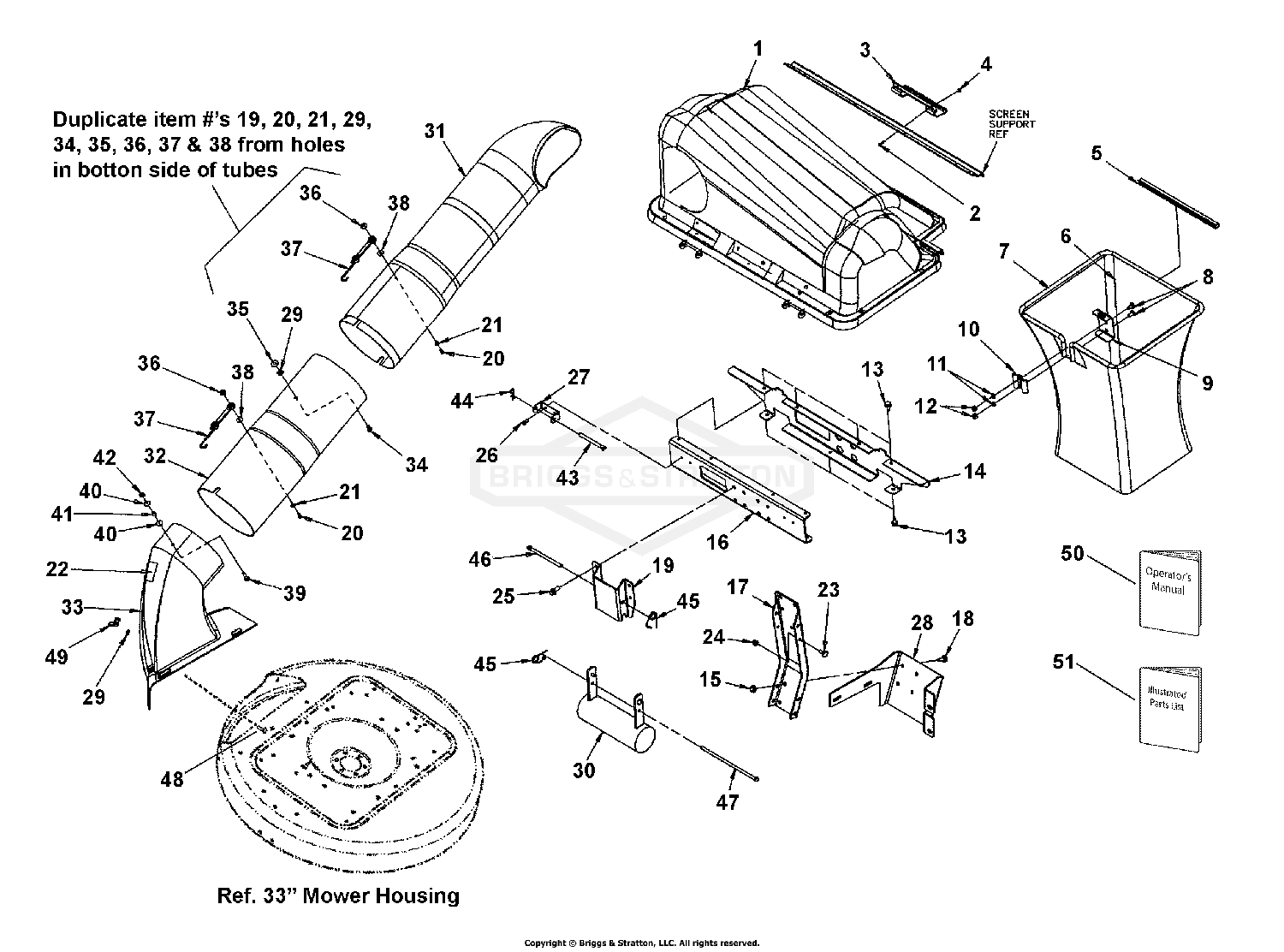 Snapper 1695446 - Catcher, ZT Twin, 33" Parts Diagrams