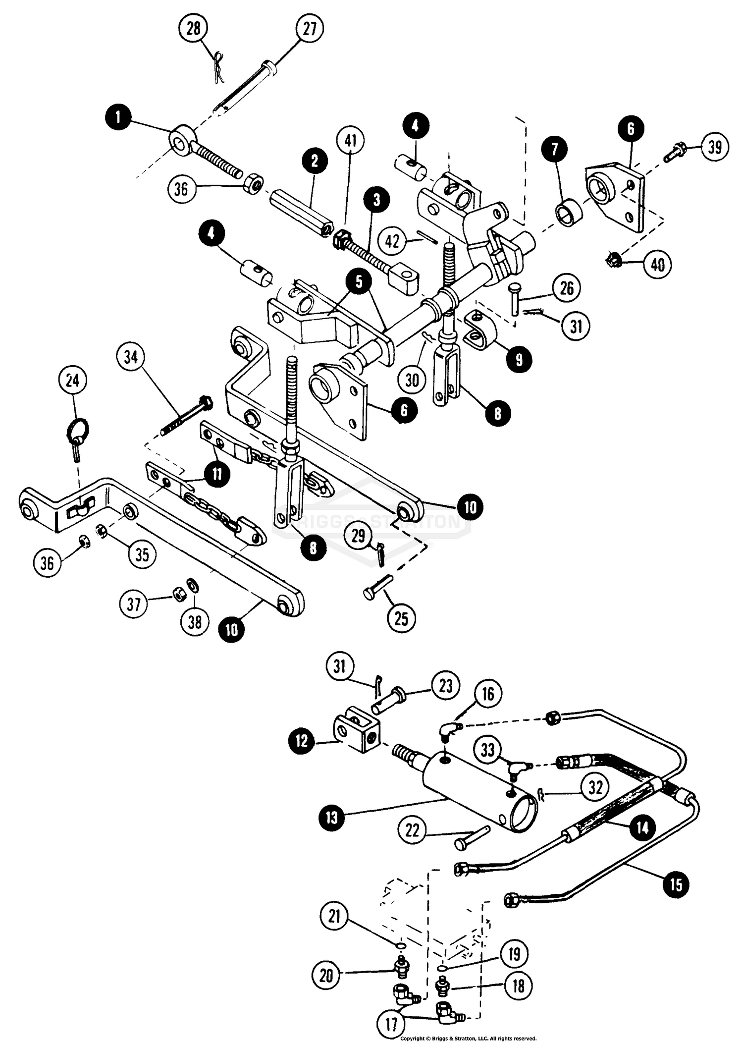 Snapper 80928 - 1855A, 18 HP Twin Cyl Hydro Drive Garden Tractor (MF ...