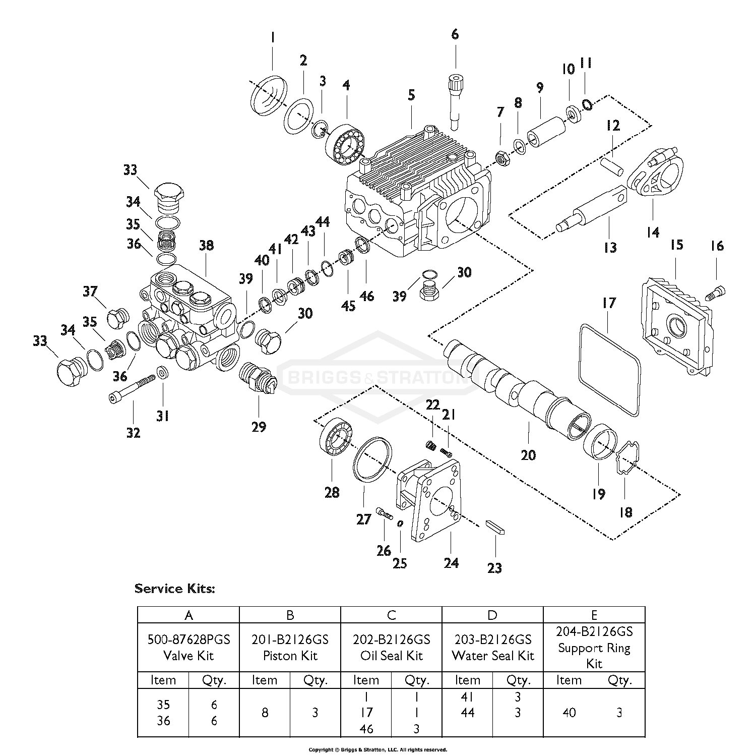 Snapper 84749 - PW27000, 3 GPM Pressure Washer Parts Diagrams