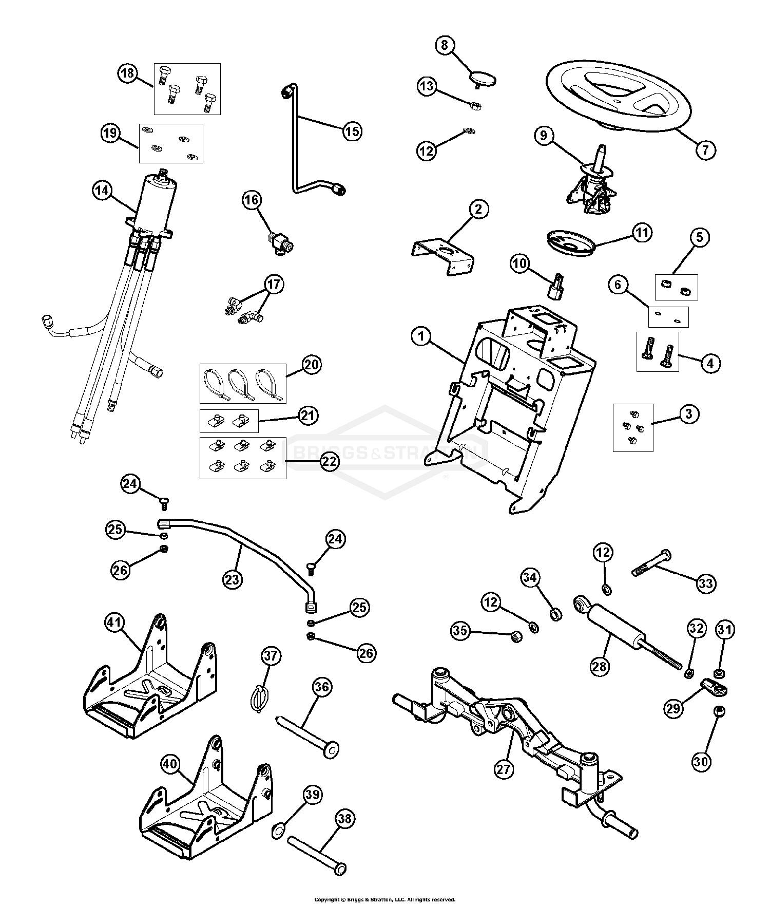 Snapper 1687286 - Power Steering Conversion Kit Parts Diagrams